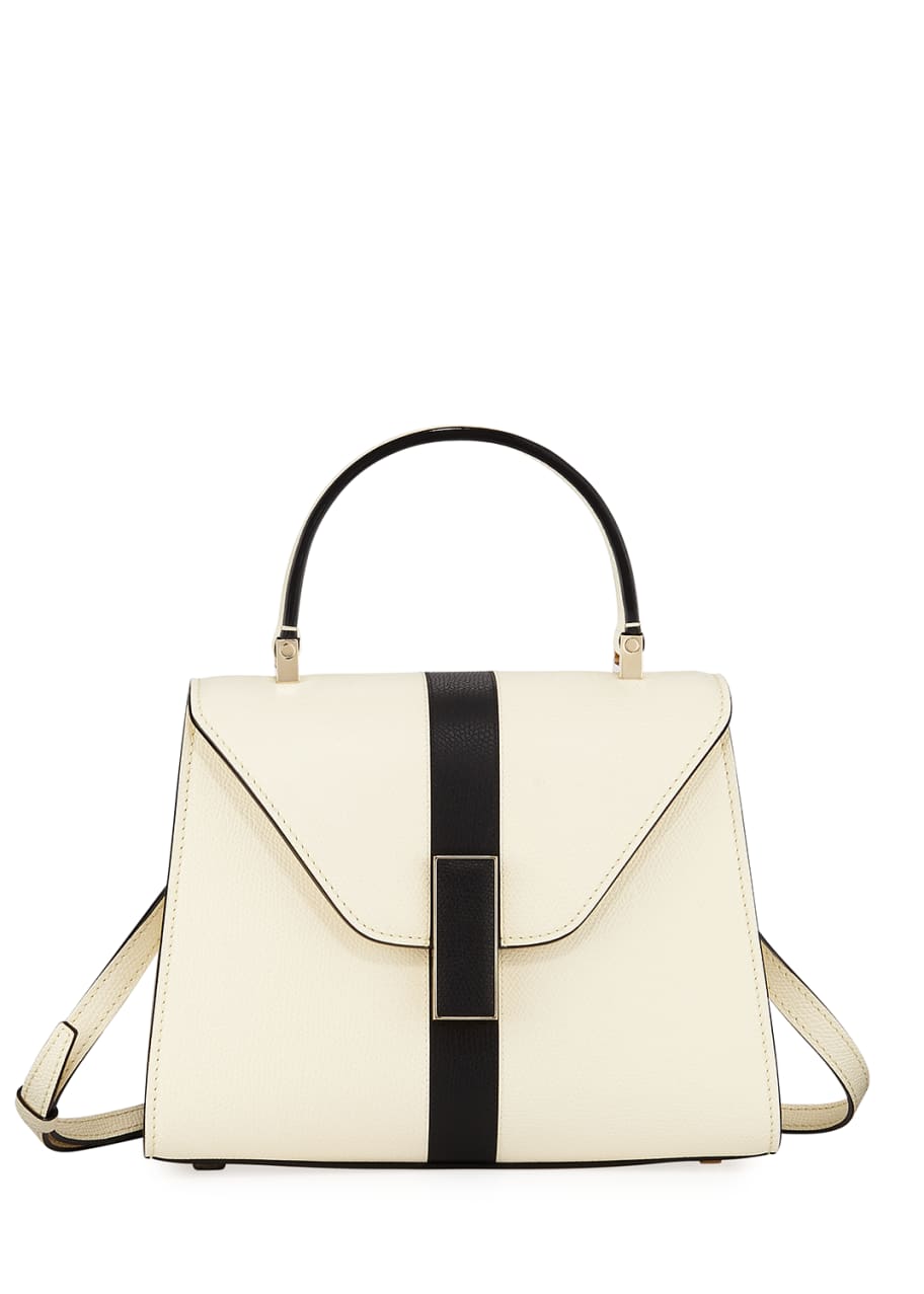 Valextra Iside Mini Saffiano Stripe Leather Satchel Bag - Bergdorf Goodman