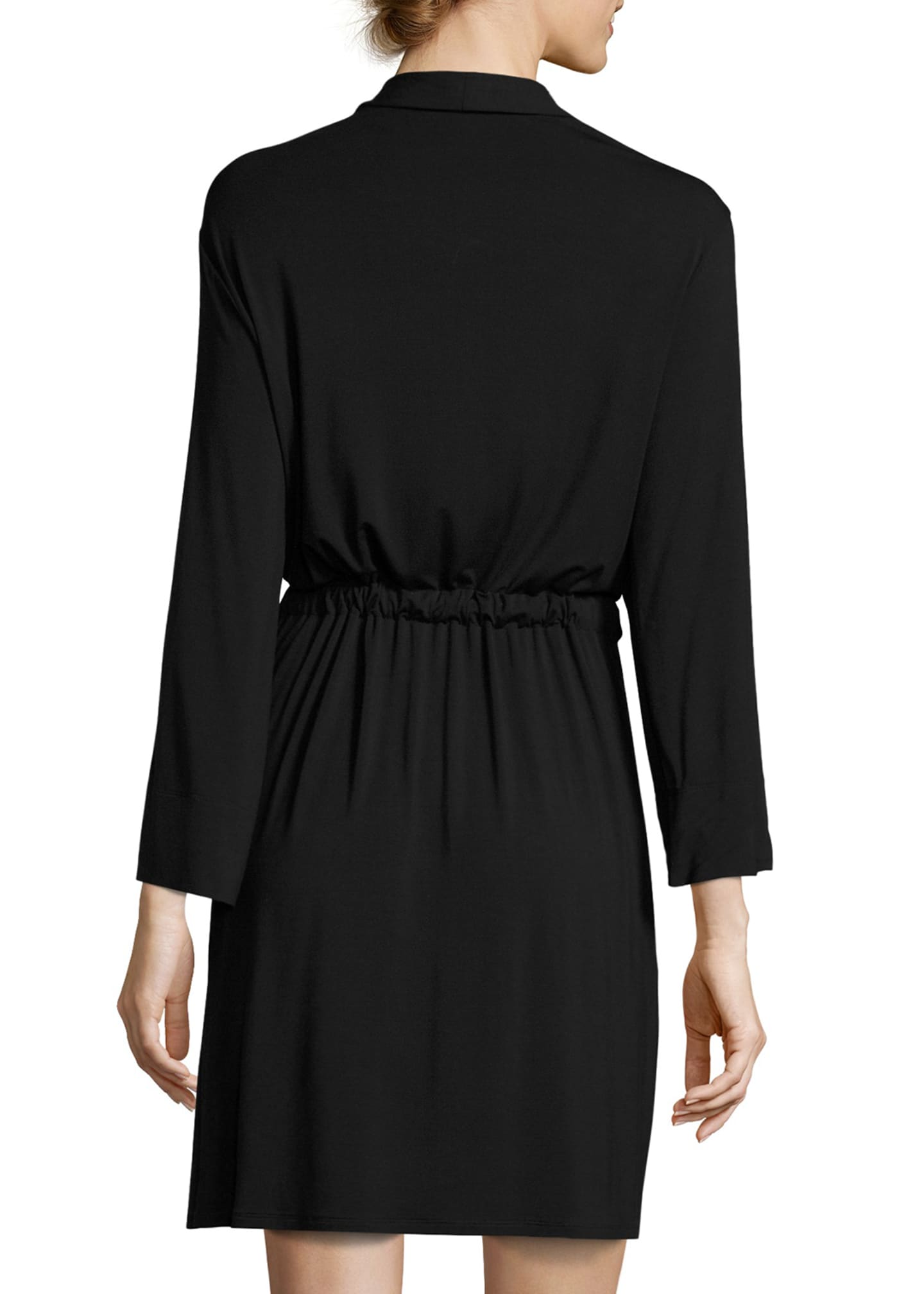 Natori Feathers Essential Short Jersey Robe - Bergdorf Goodman