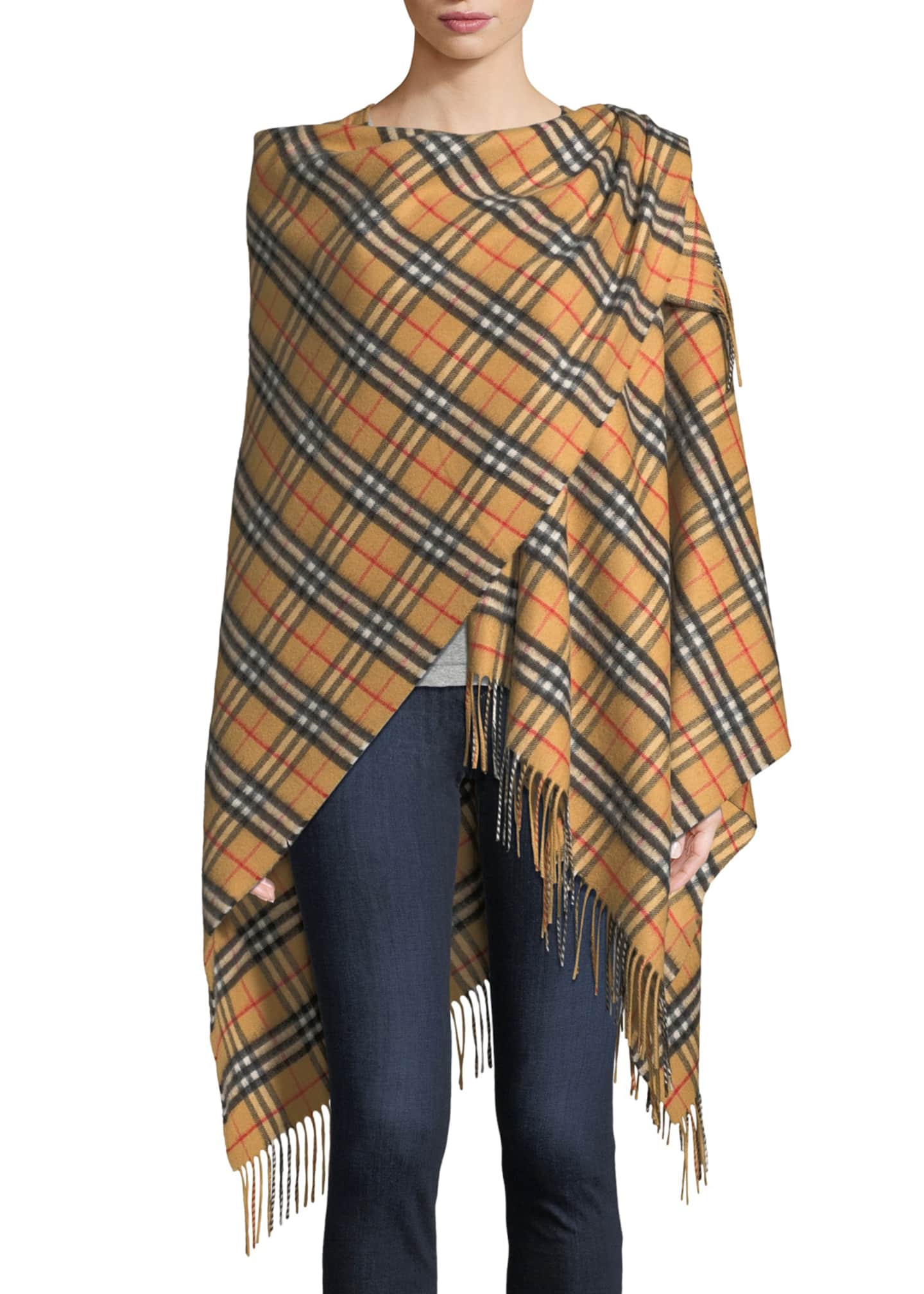Burberry Vintage Check Collette Cape - Bergdorf Goodman
