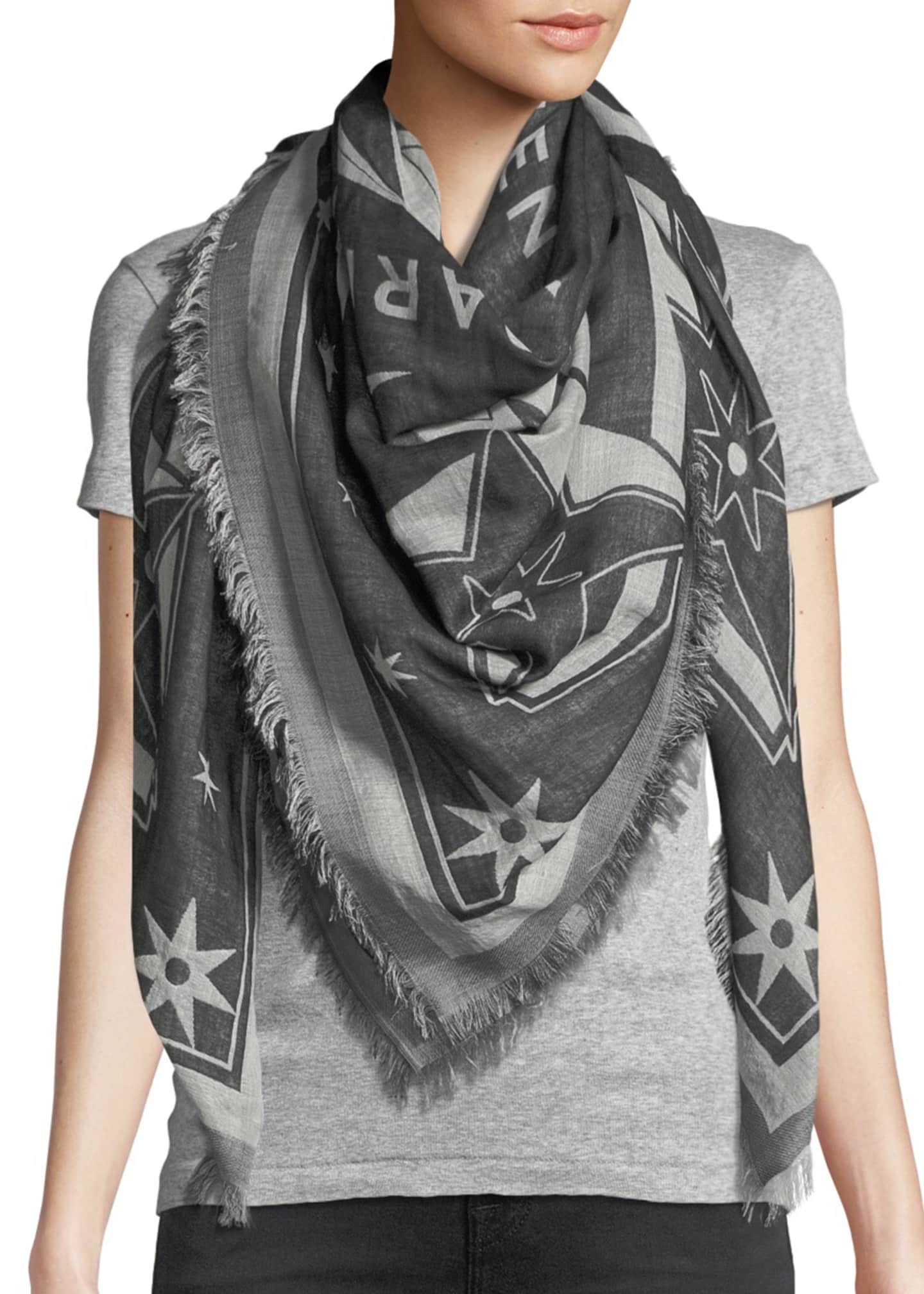 Givenchy Iconic Flash Wool-Silk Scarf - Bergdorf Goodman