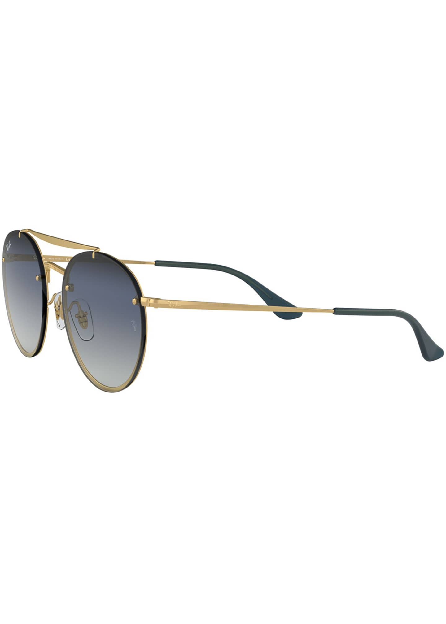 Ray-Ban Round Lens-Over-Frame Metal Sunglasses - Bergdorf Goodman