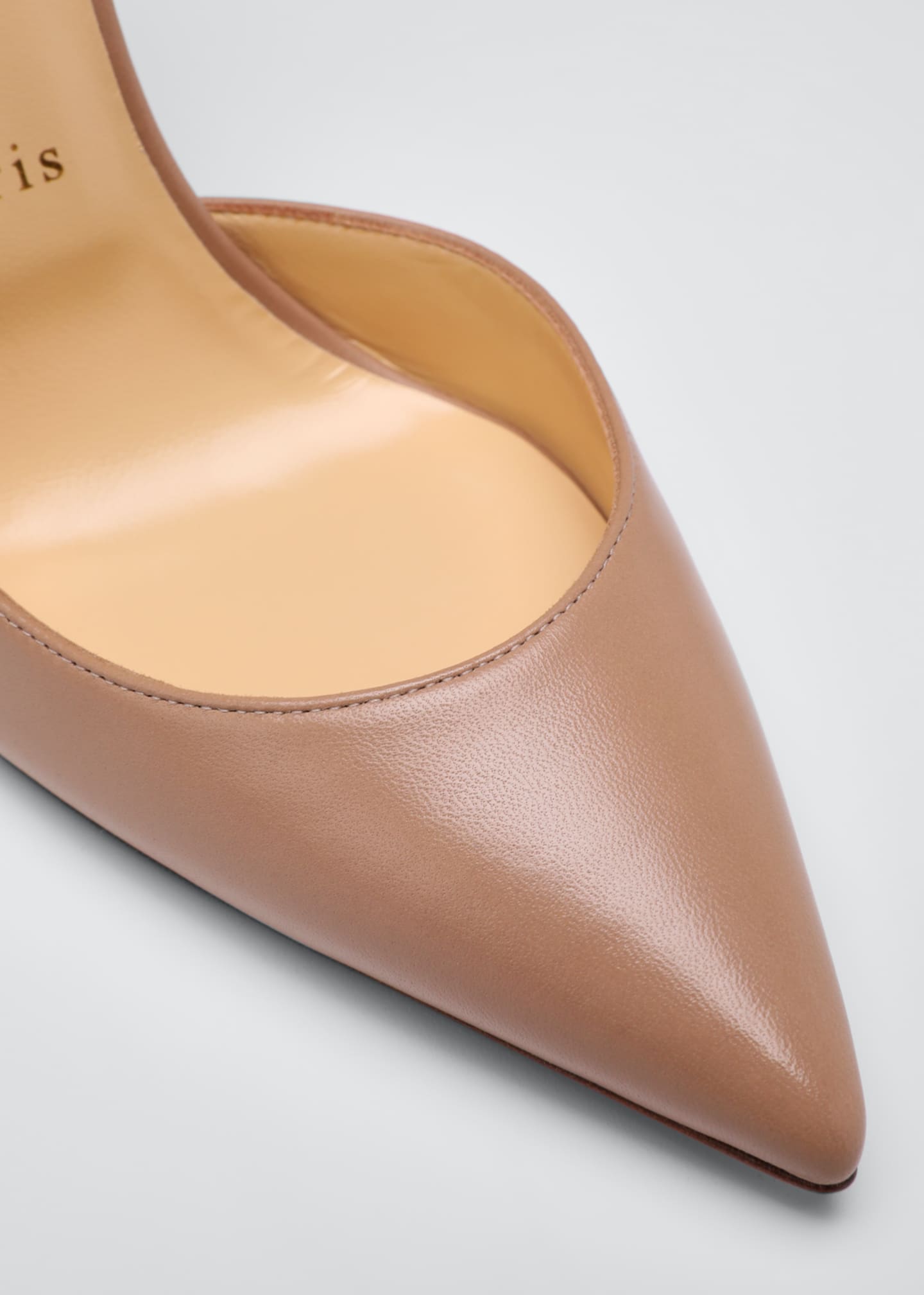 Christian Louboutin Iriza Half-d'Orsay 100mm Red Sole Pumps - Bergdorf ...