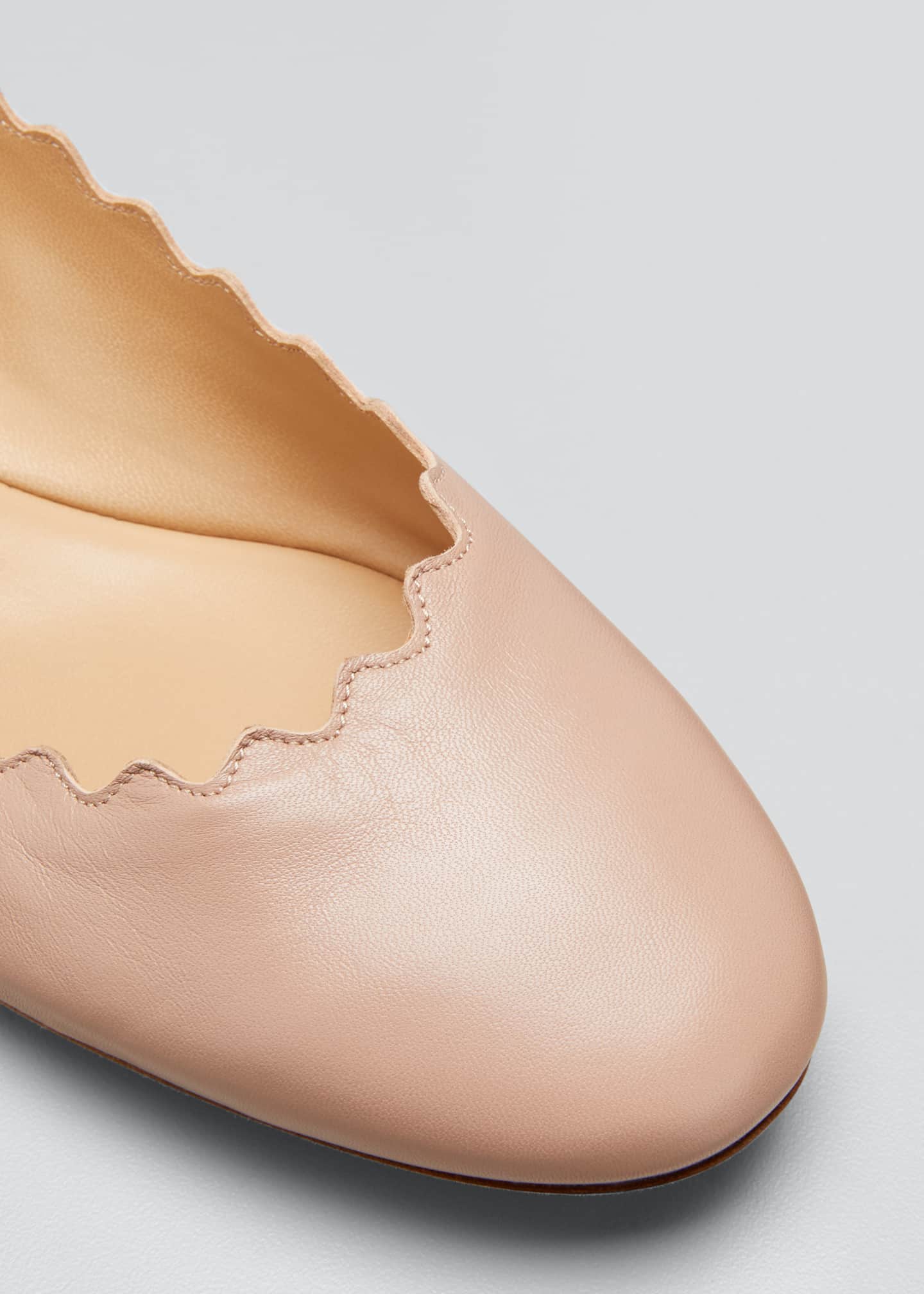 Chloe Lauren Scalloped Leather Ballet Flats - Bergdorf Goodman Chloe Lauren Scalloped Leather Ballet Flats - Bergdorf Goodman