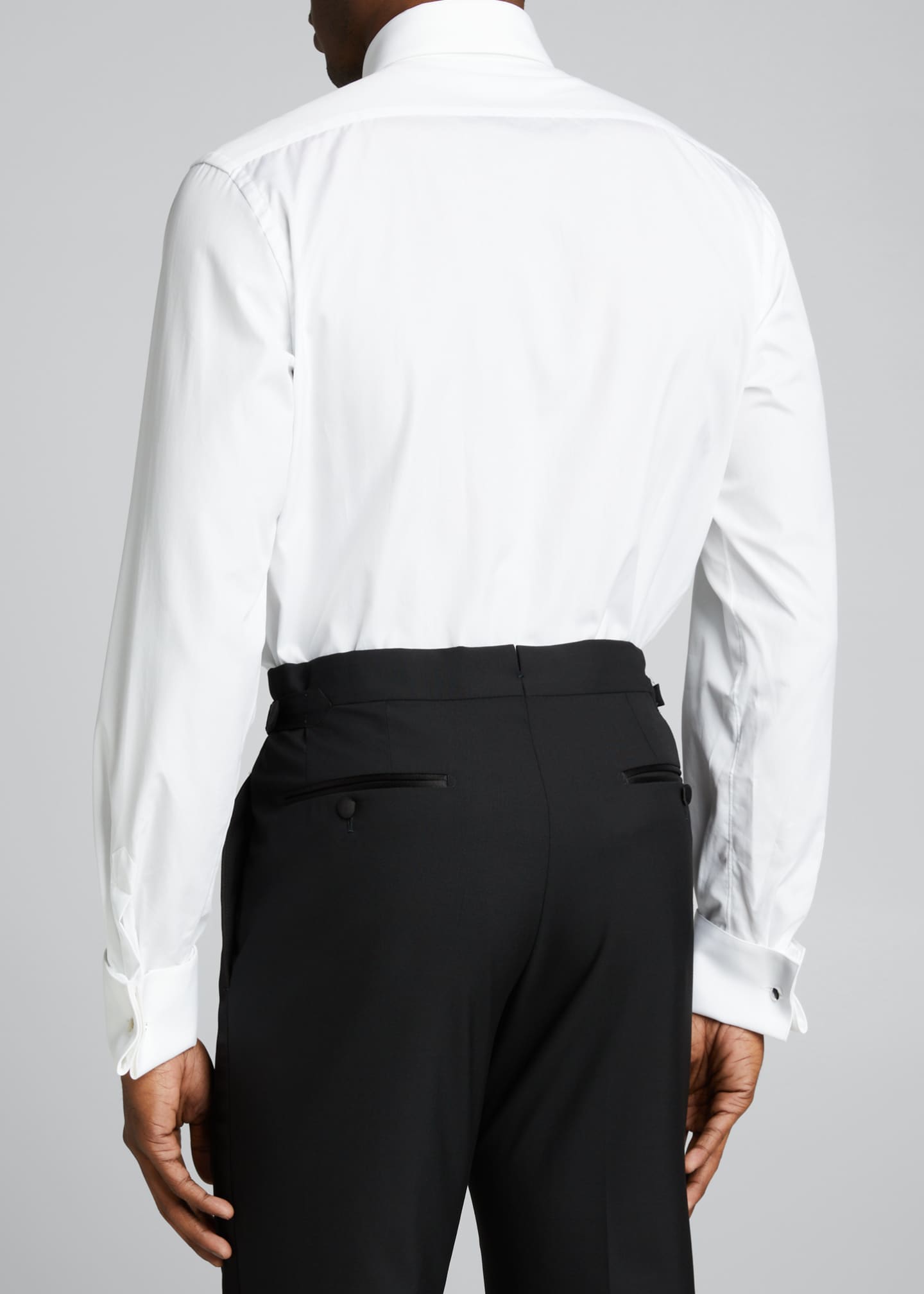 Bergdorf Goodman Men's Pique Bib-Front Tuxedo Shirt - Bergdorf Goodman