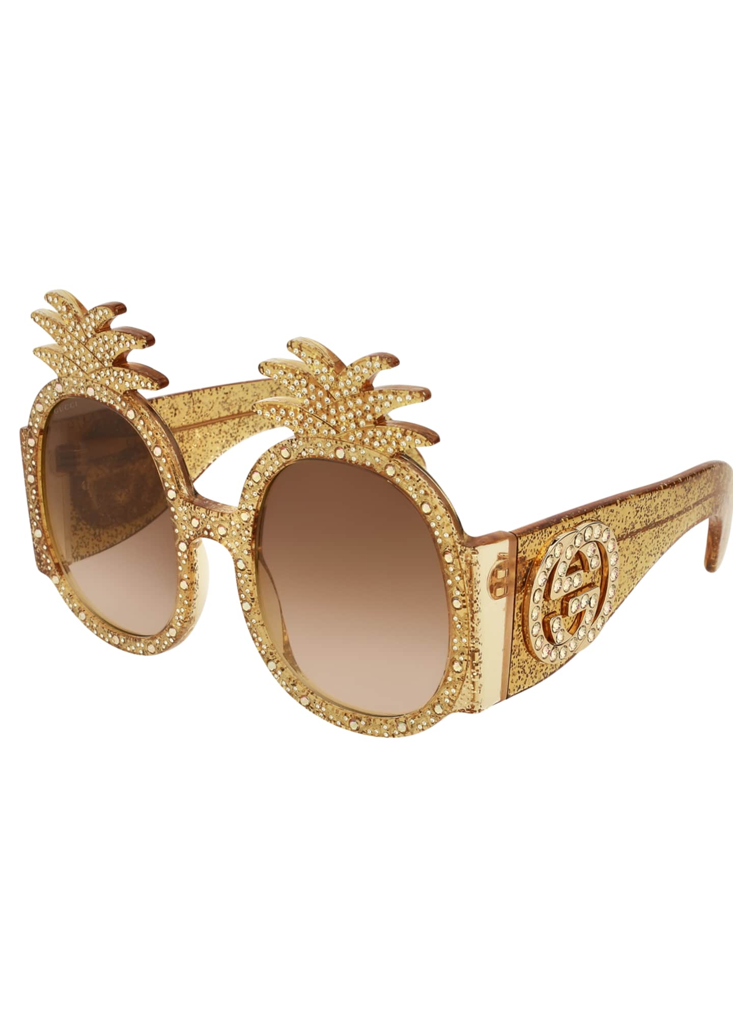 Gucci Round Metal Sunglasses