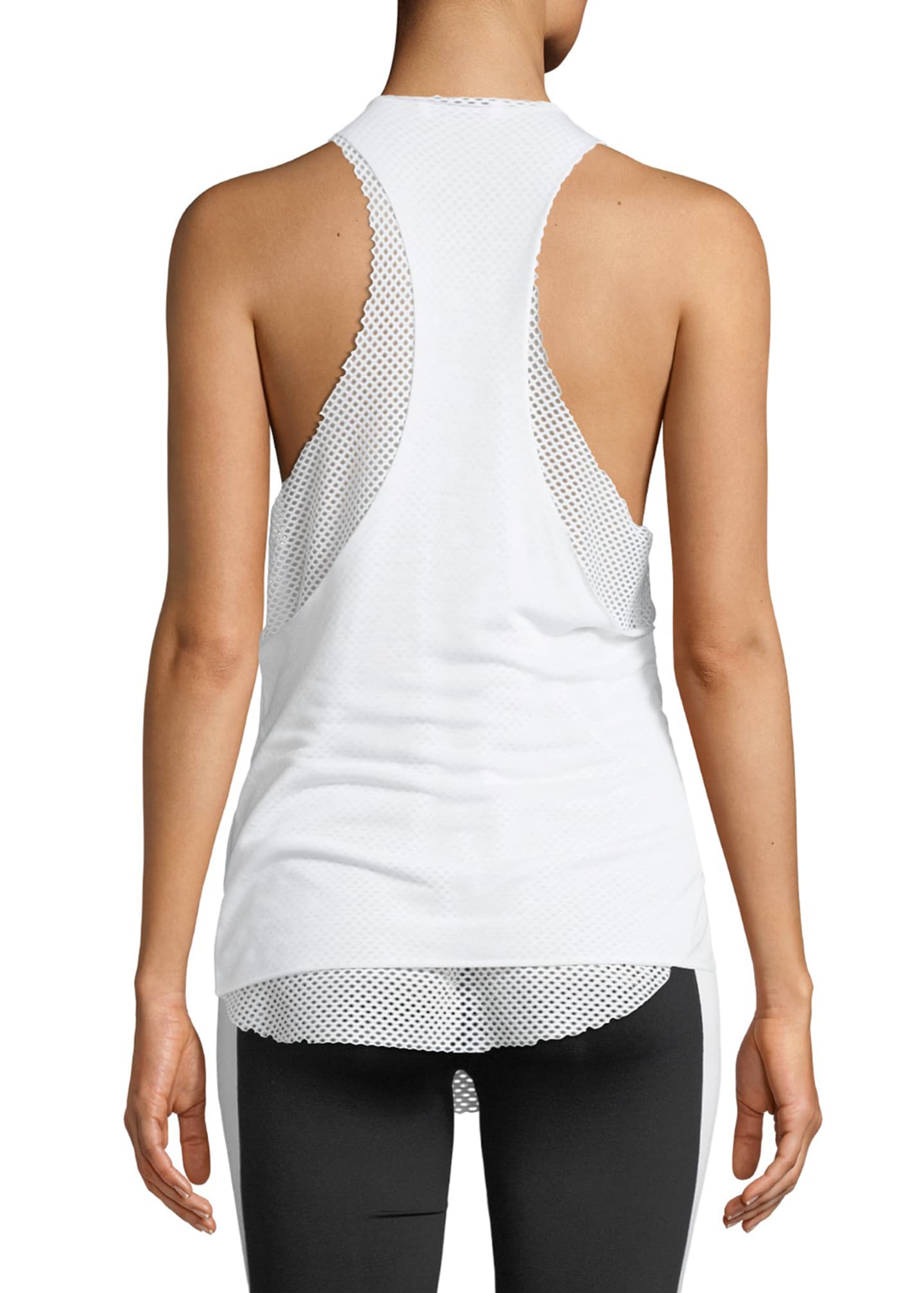Koral Villa Open Mesh Racerback Tank Top - Bergdorf Goodman