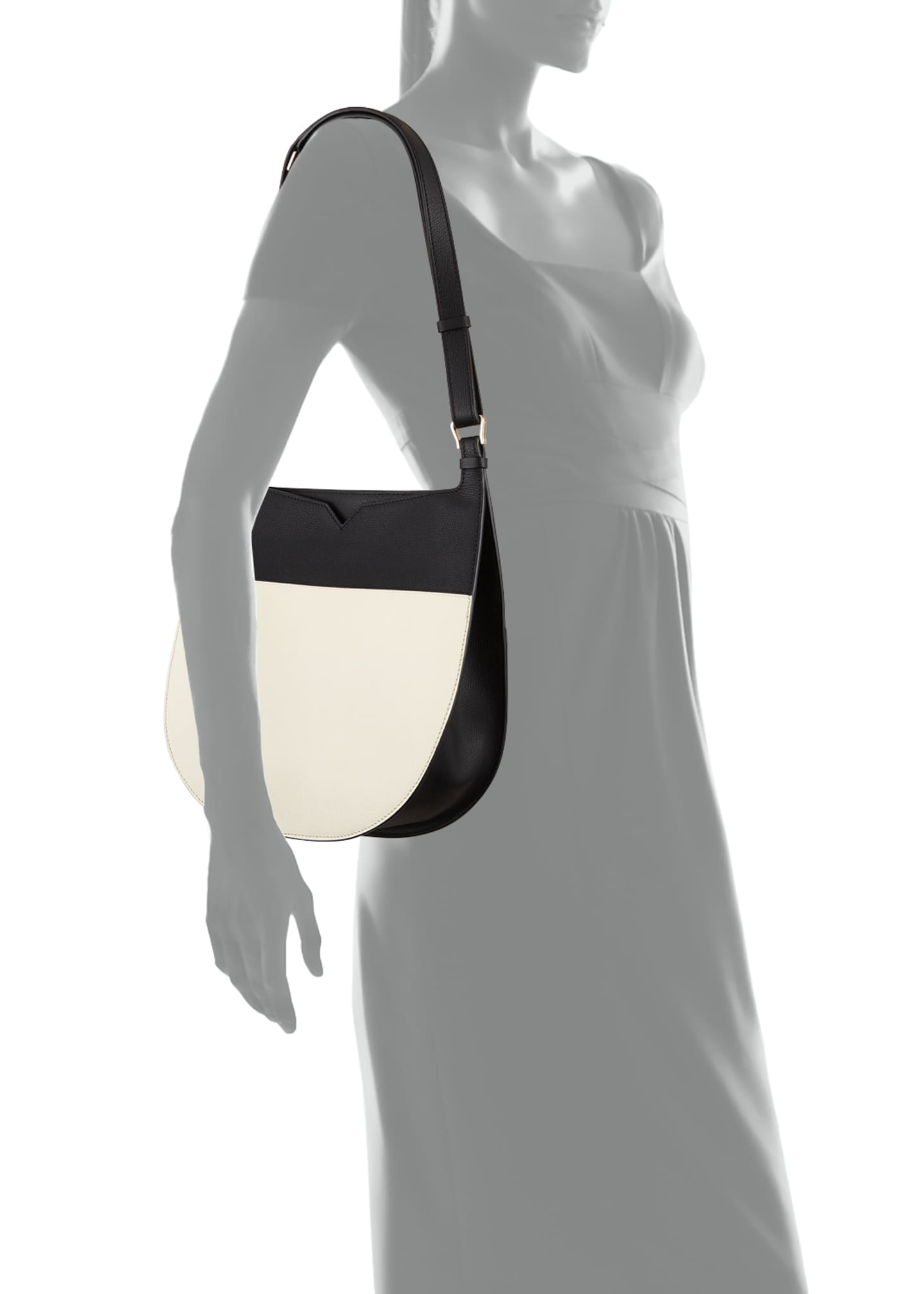 Valextra Weekend Small Colorblock Leather Hobo Bag - Bergdorf Goodman