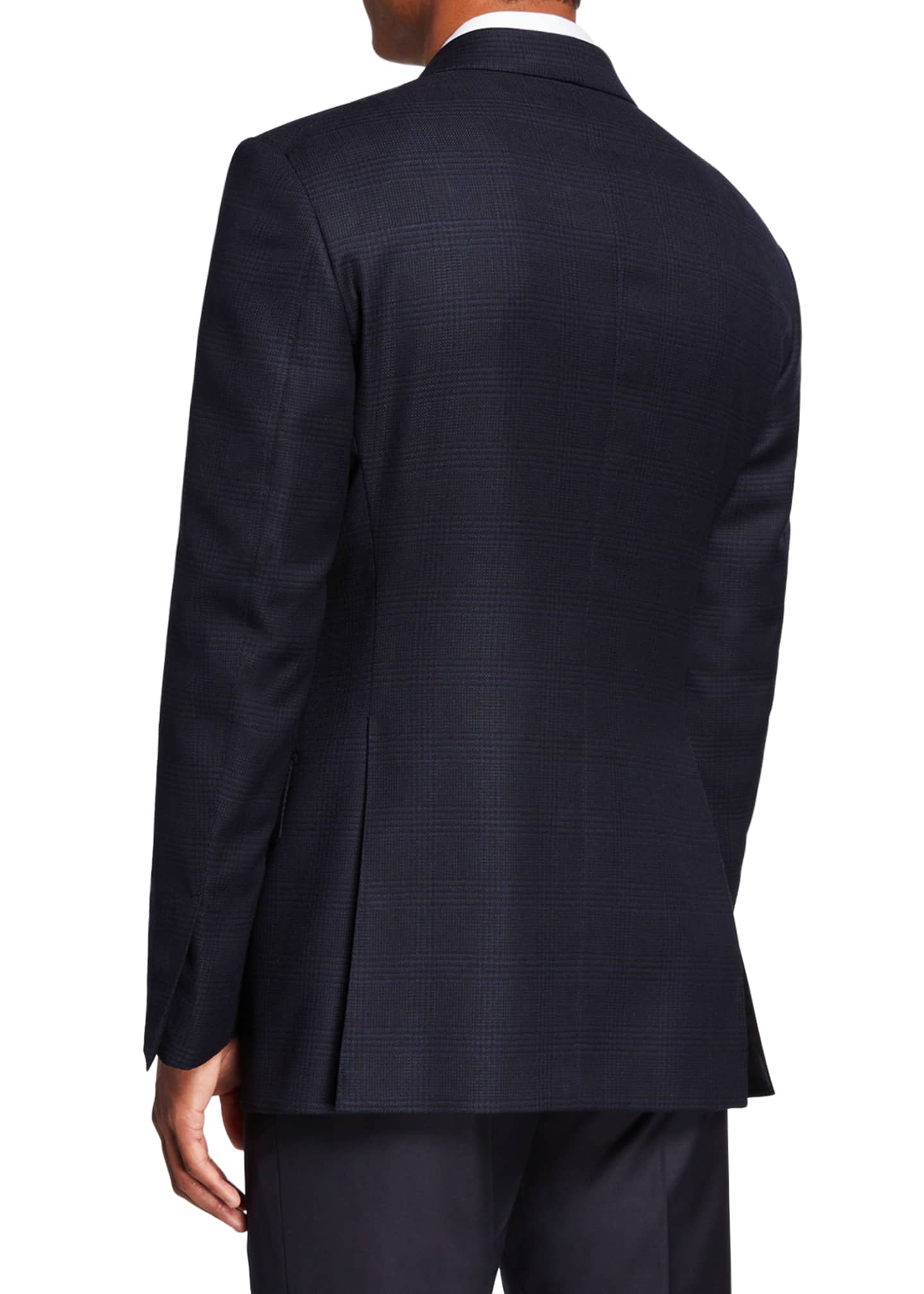 TOM FORD Men's Windsor Peak-Lapel Plaid Jacket - Bergdorf Goodman
