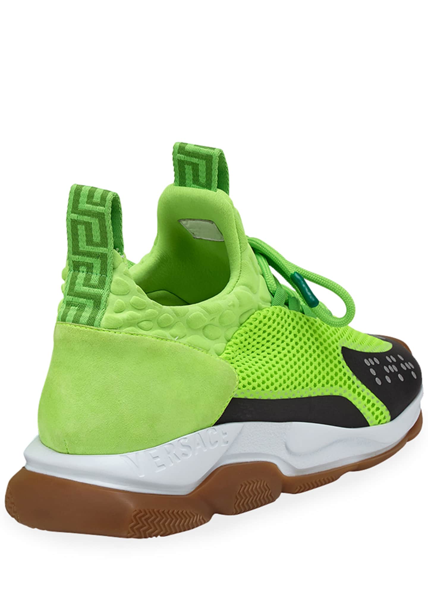 Versace Men's Cross Chainer Neoprene & Mesh Sneakers - Bergdorf Goodman