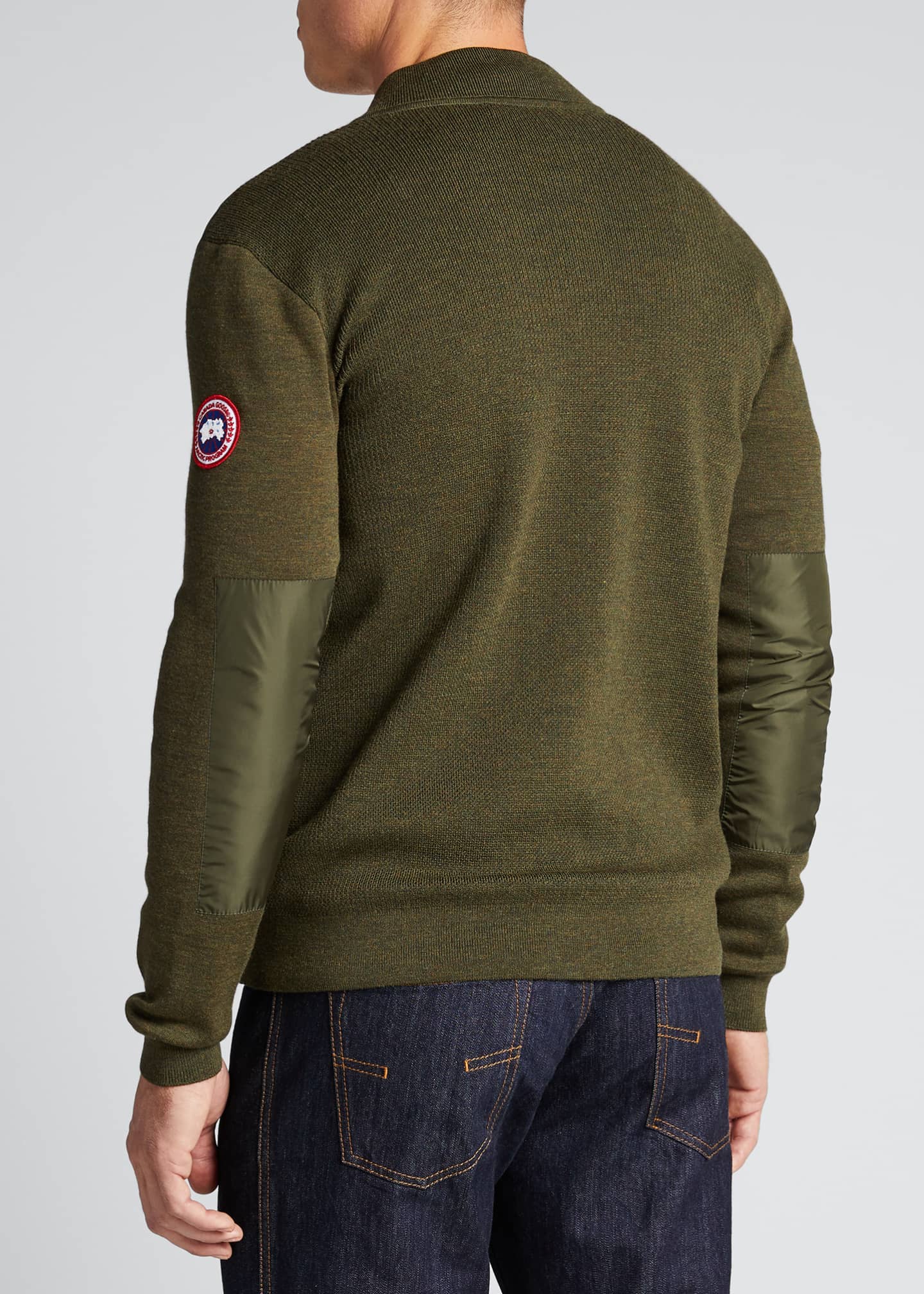 Canada Goose Men's Windbridge Full-Zip Wool Sweater - Bergdorf Goodman