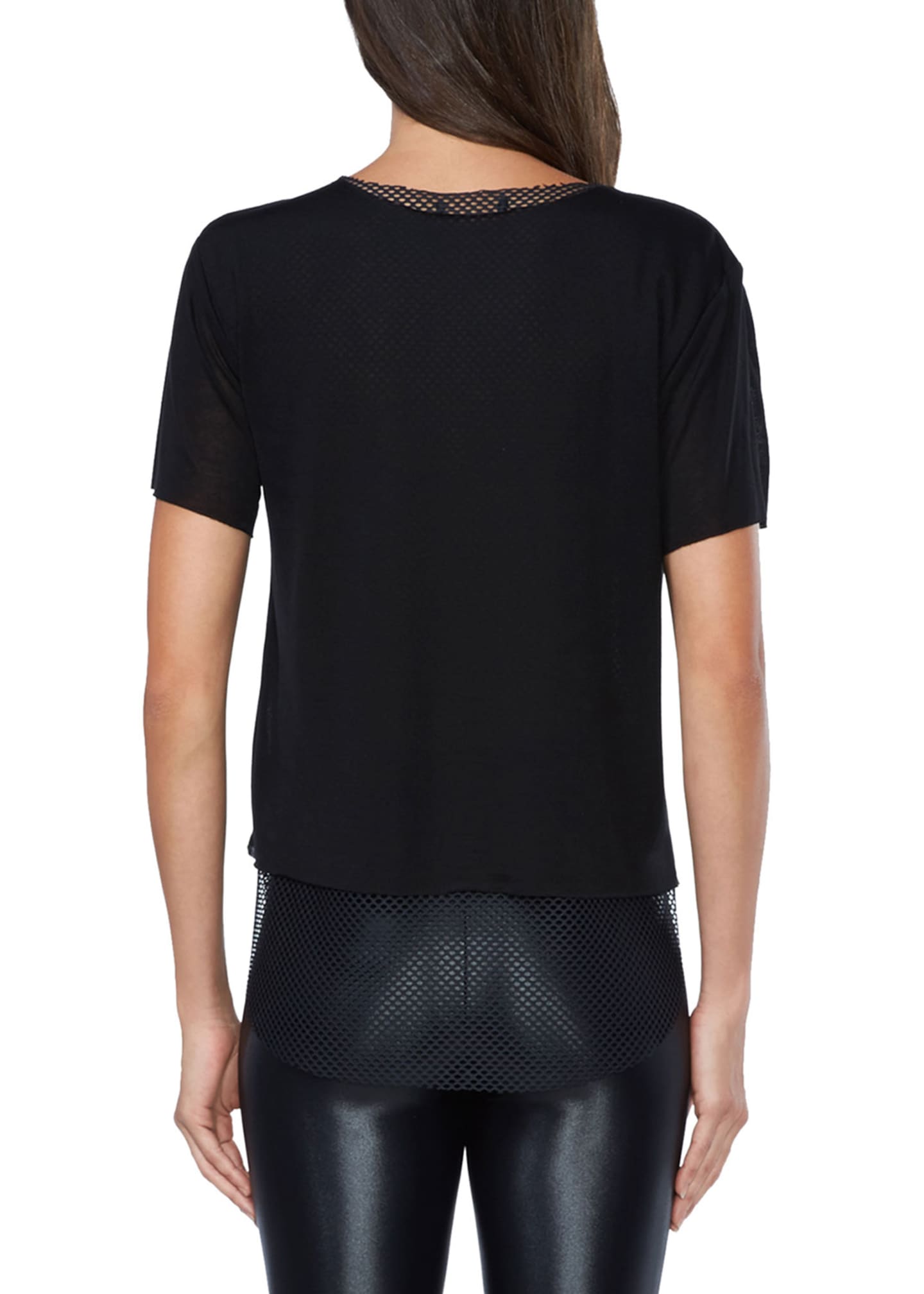 Koral Double Layer Tee with Mesh - Bergdorf Goodman