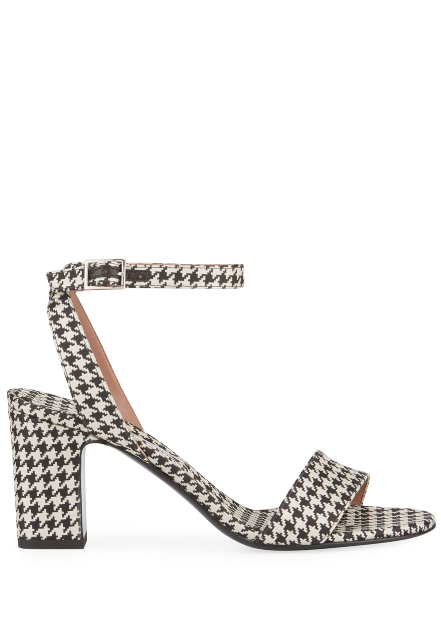 Tabitha Simmons Leticia Houndstooth Sandals - Bergdorf Goodman