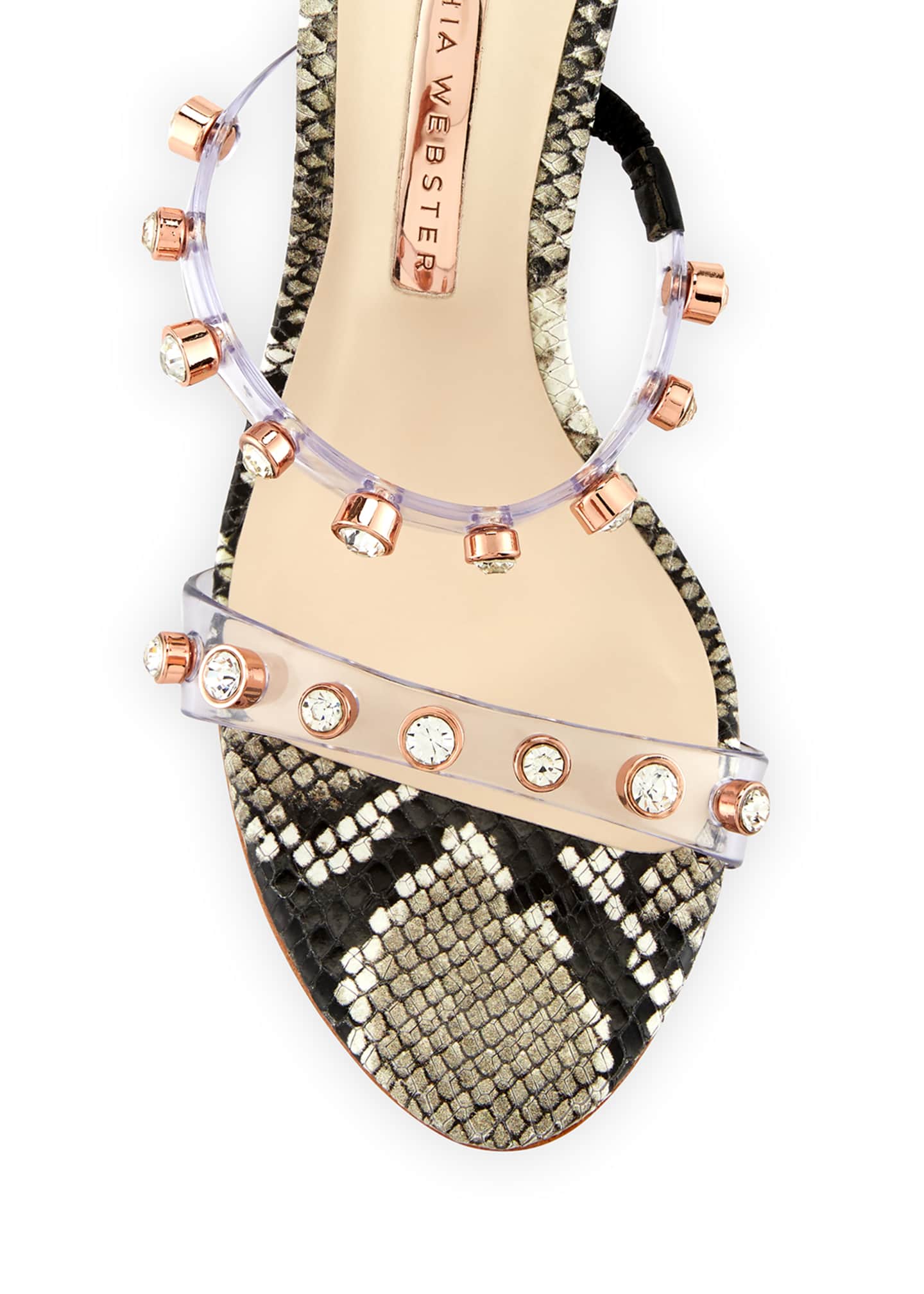 Sophia Webster Rosalind Python-Print Sandals - Bergdorf Goodman