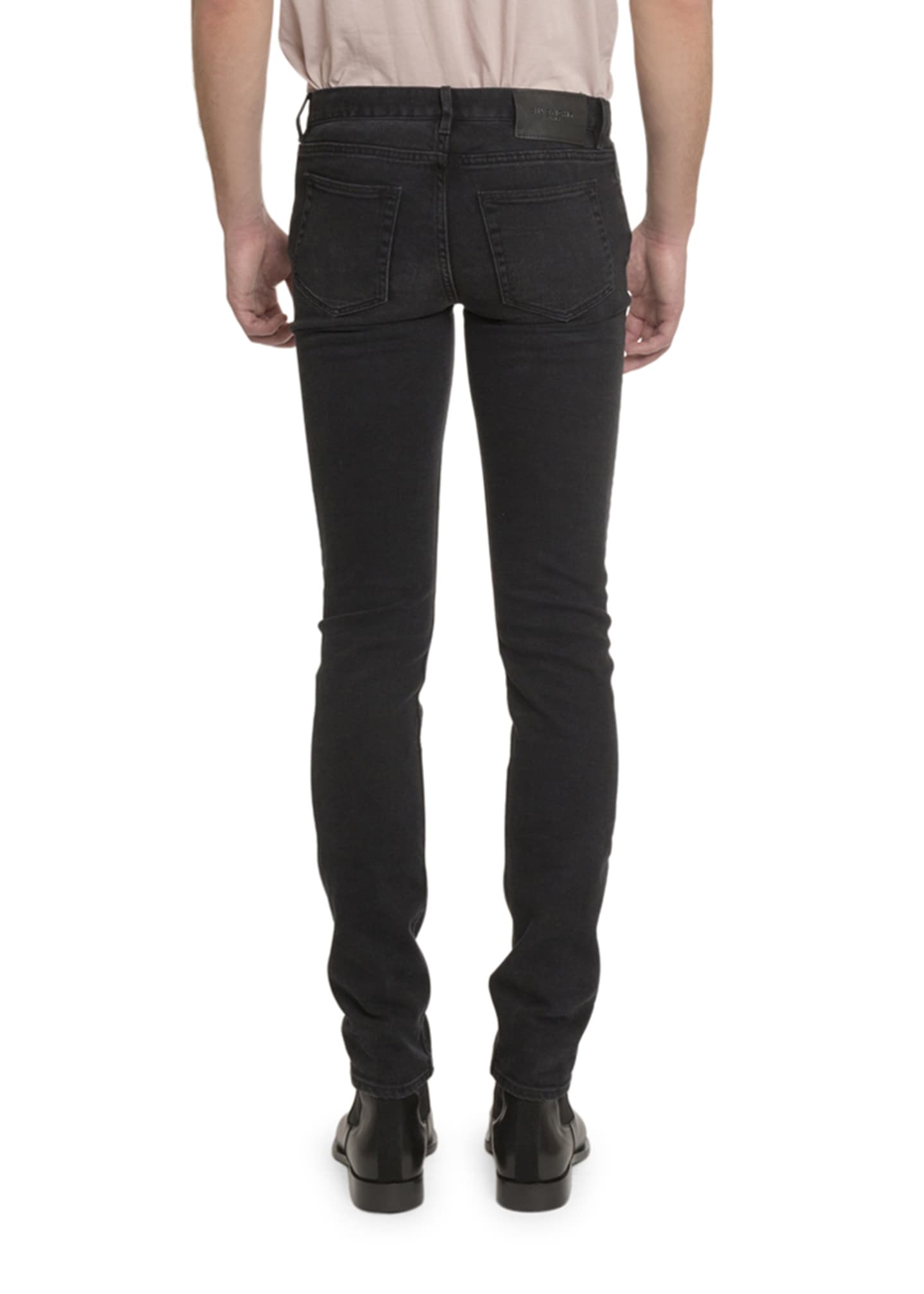 Givenchy Men's Distressed Skinny Stretch-Denim Jeans, Black - Bergdorf ...