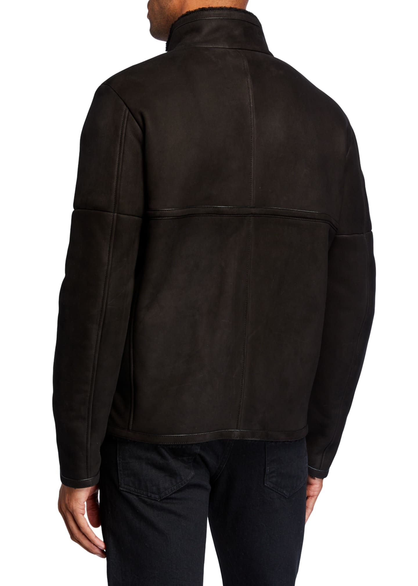 THE ROW Men's Ryder Lambskin Zip-Front Jacket - Bergdorf Goodman