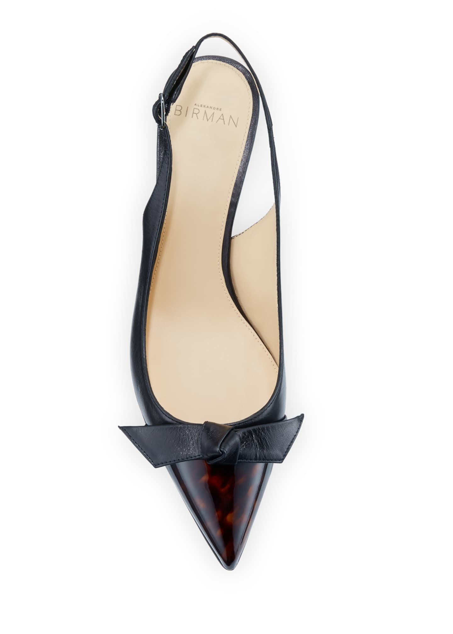 Alexandre Birman Pam Turtle-Cap Slingback Pumps - Bergdorf Goodman