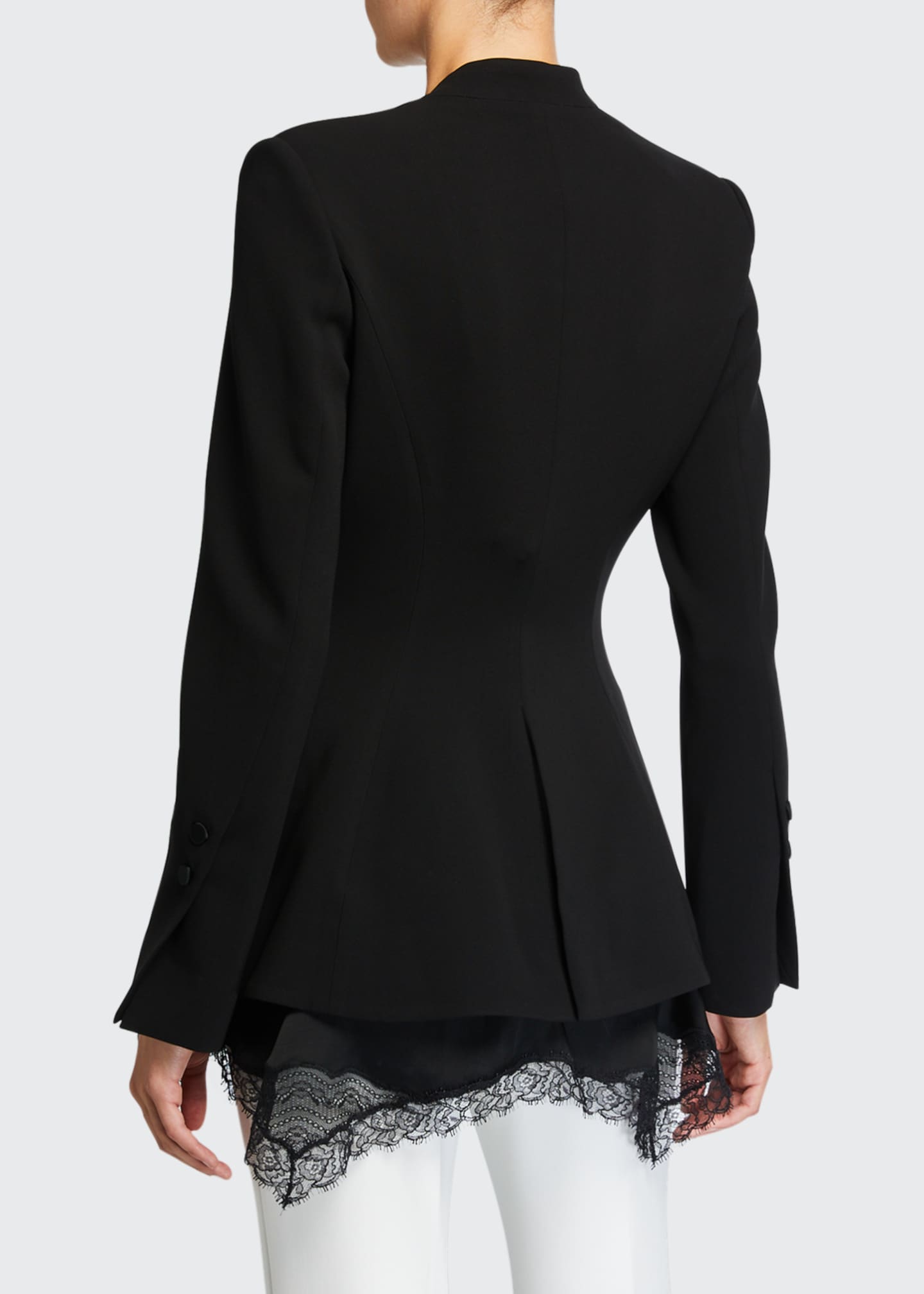 Jonathan Simkhai Crepe Combo Basque Jacket - Bergdorf Goodman
