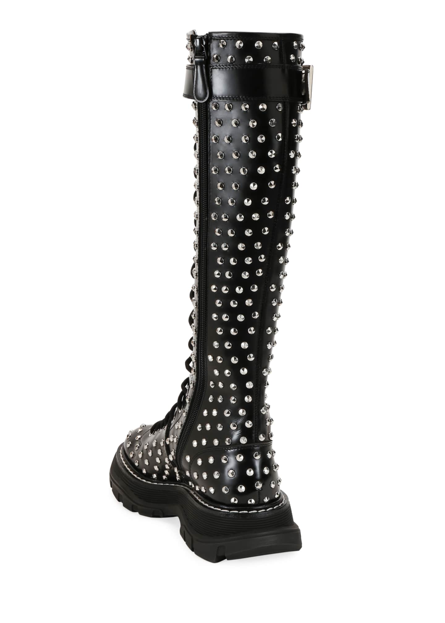 Alexander McQueen Tread Lace-Up Boots - Bergdorf Goodman