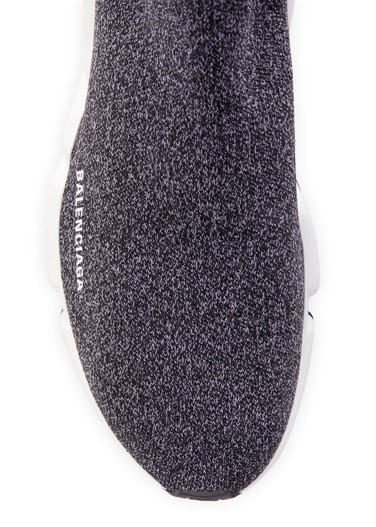 Balenciaga Men's Speed Heathered Knit High-Top Sock Sneakers - Bergdorf ...