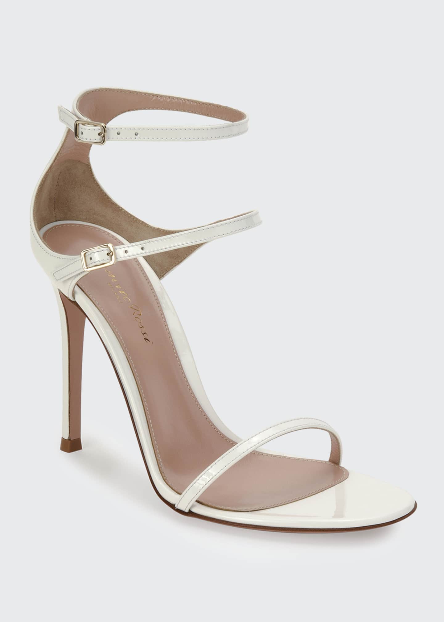 Gianvito Rossi Triple-Strap High-Heel Sandals - Bergdorf Goodman