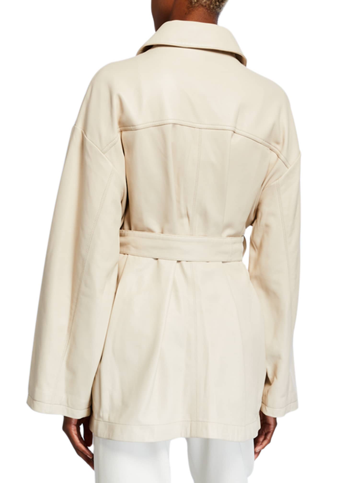 Co Leather Wrap Utility Jacket - Bergdorf Goodman