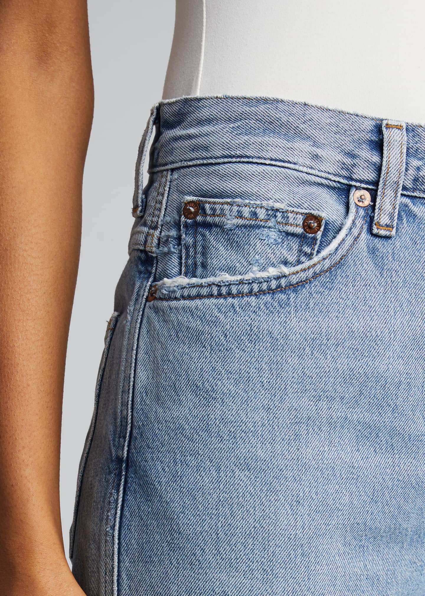 AGOLDE Pinched-Waist Cropped Straight Jeans - Bergdorf Goodman