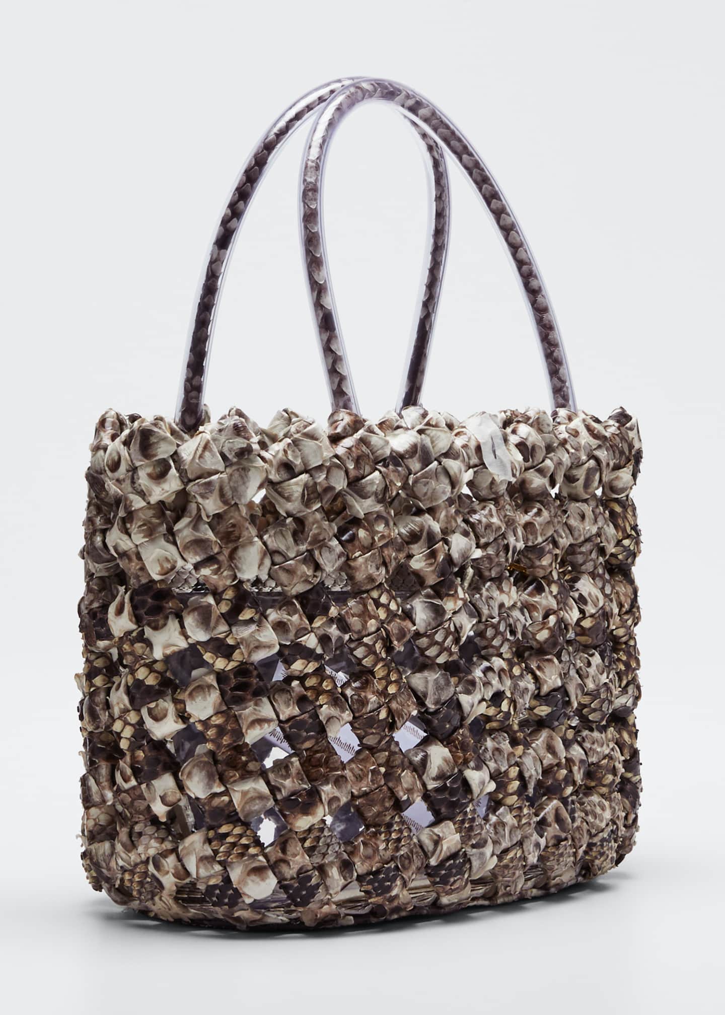 Nancy Gonzalez Small Woven Python Tote Bag - Bergdorf Goodman