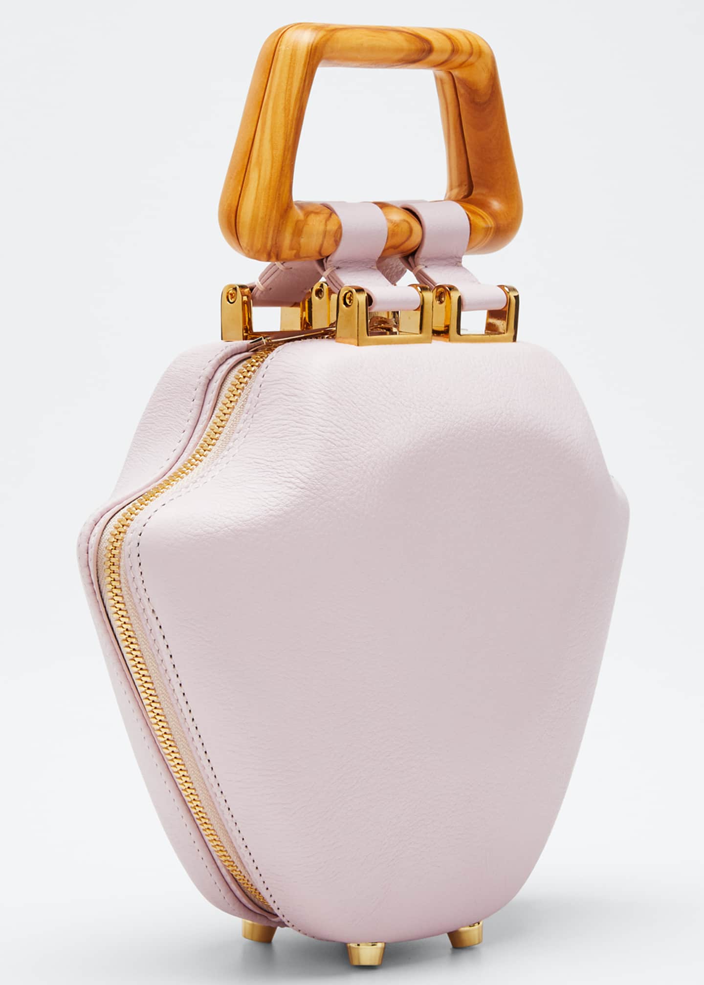Sabry Marouf Leather Micro Tut Top Handle Bag, Pink - Bergdorf Goodman