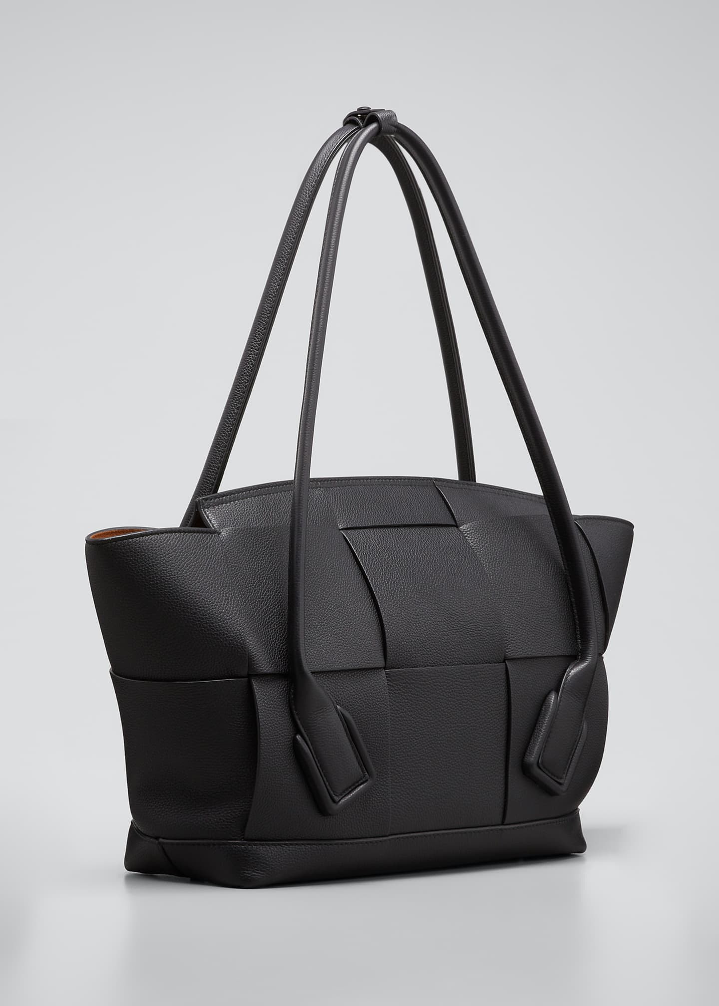 Bottega Veneta Arco 48 Medium Grainy Leather Top-Handle Bag - Bergdorf ...