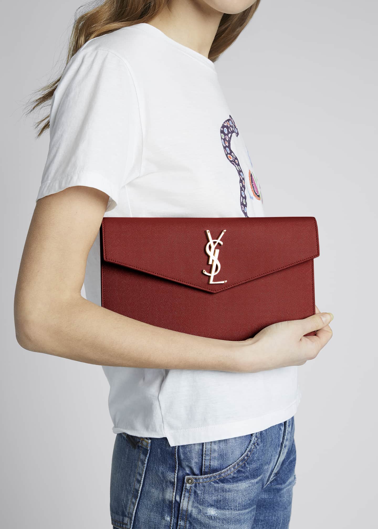 Saint Laurent Monogram Clutch Sale Semashow