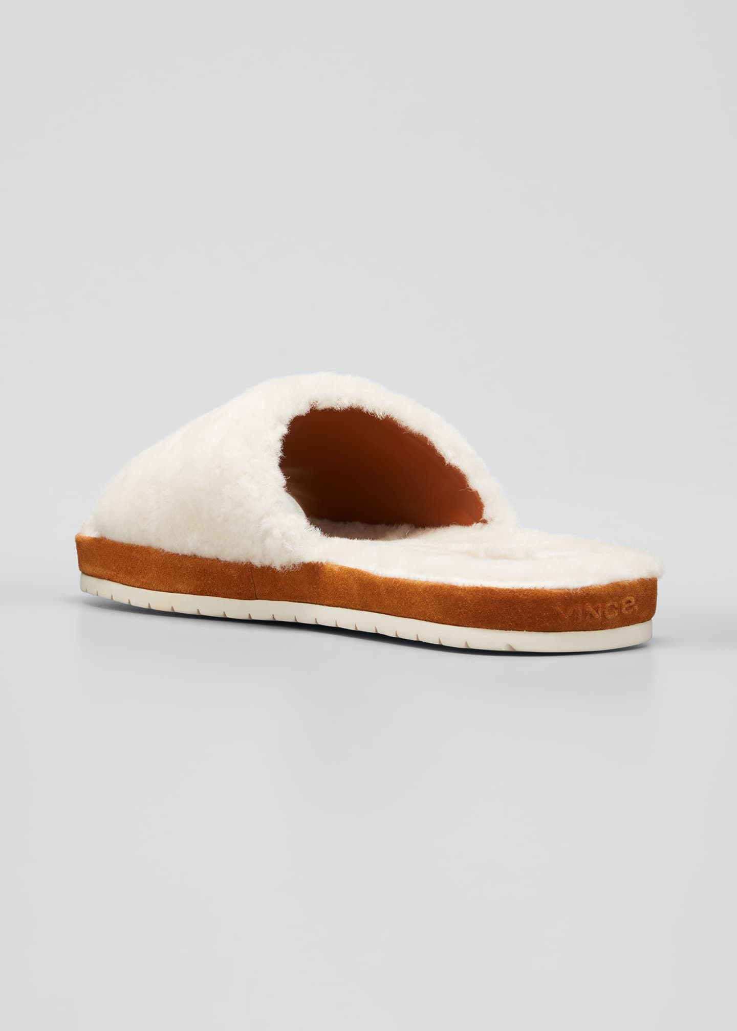 Vince Kalina Shearling Flat Slippers - Bergdorf Goodman