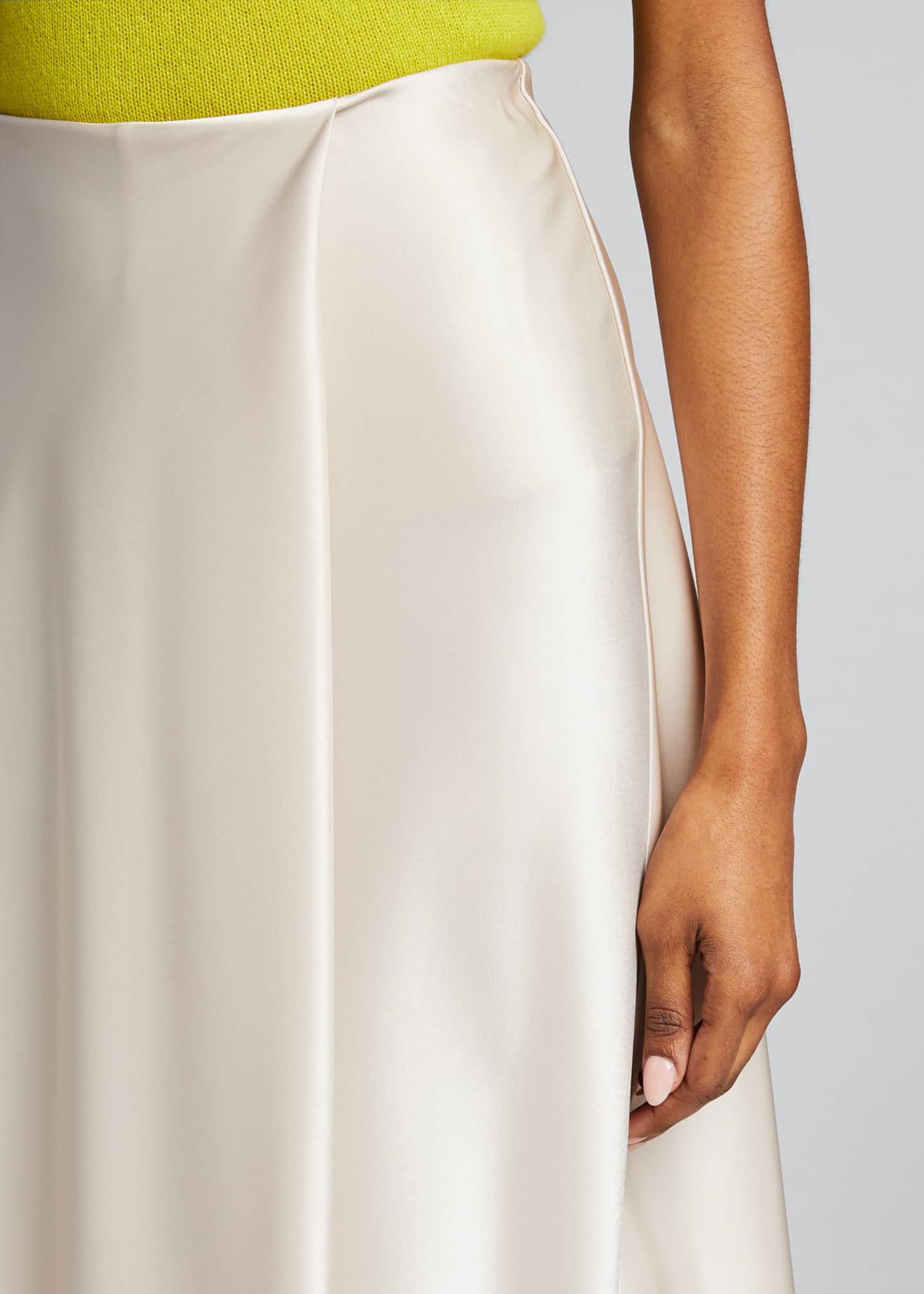 Alice + Olivia Jayla Front-Drape Slit Skirt - Bergdorf Goodman