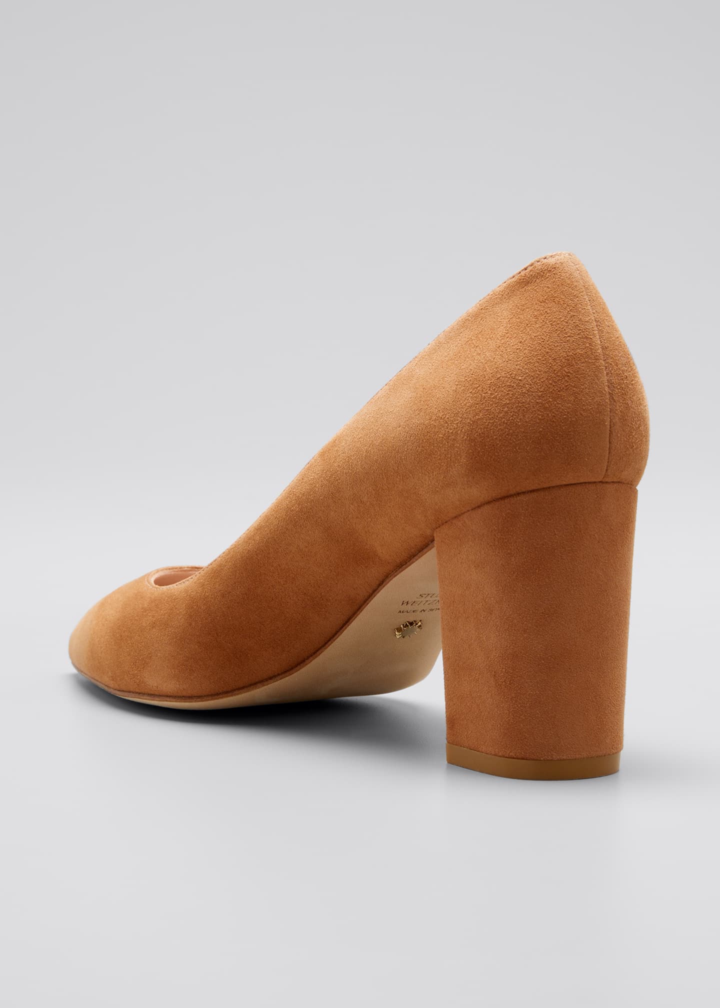 Stuart Weitzman Laney 75mm Suede Pumps - Bergdorf Goodman