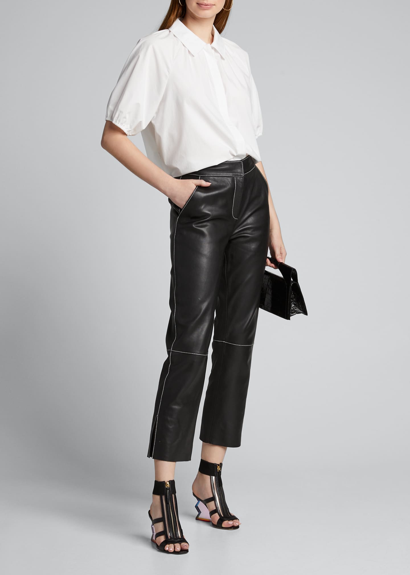 Nicholas Kirkwood Aurora Ankle-Cuff Cage Sandals - Bergdorf Goodman