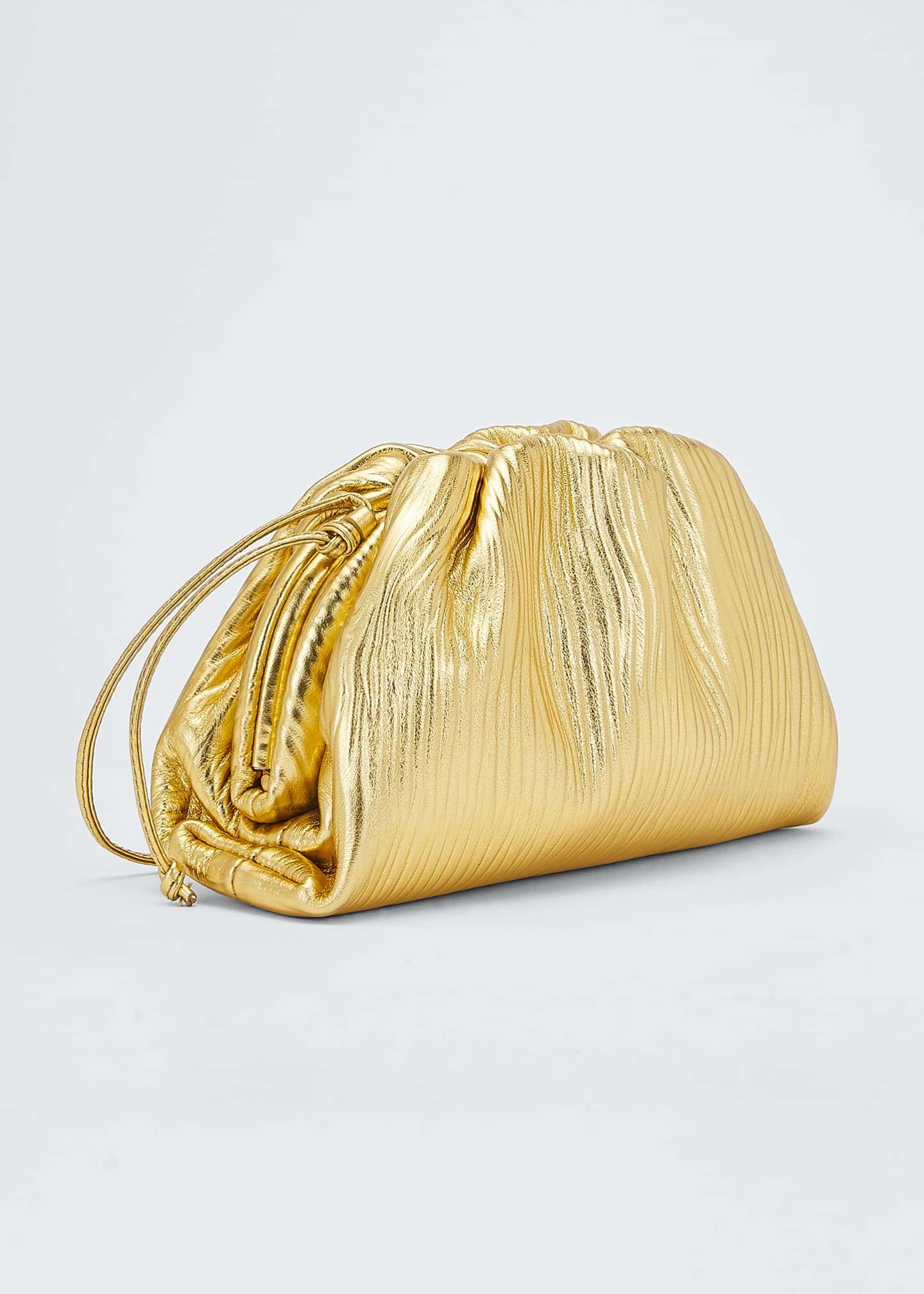 Bottega Veneta Small Metallic Pouch Bag - Bergdorf Goodman