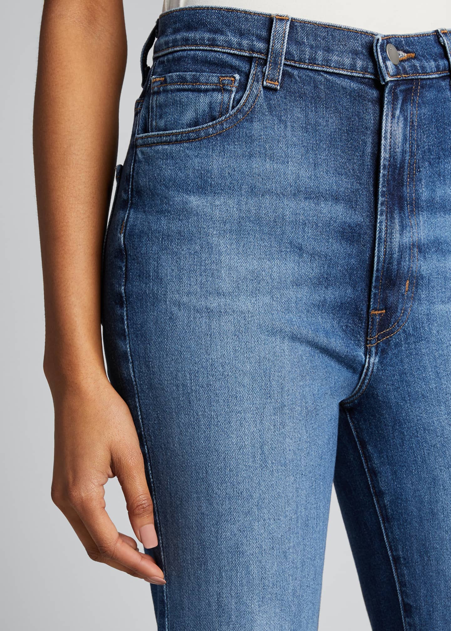 J Brand Runway High-Rise Boot-Cut Jeans - Bergdorf Goodman