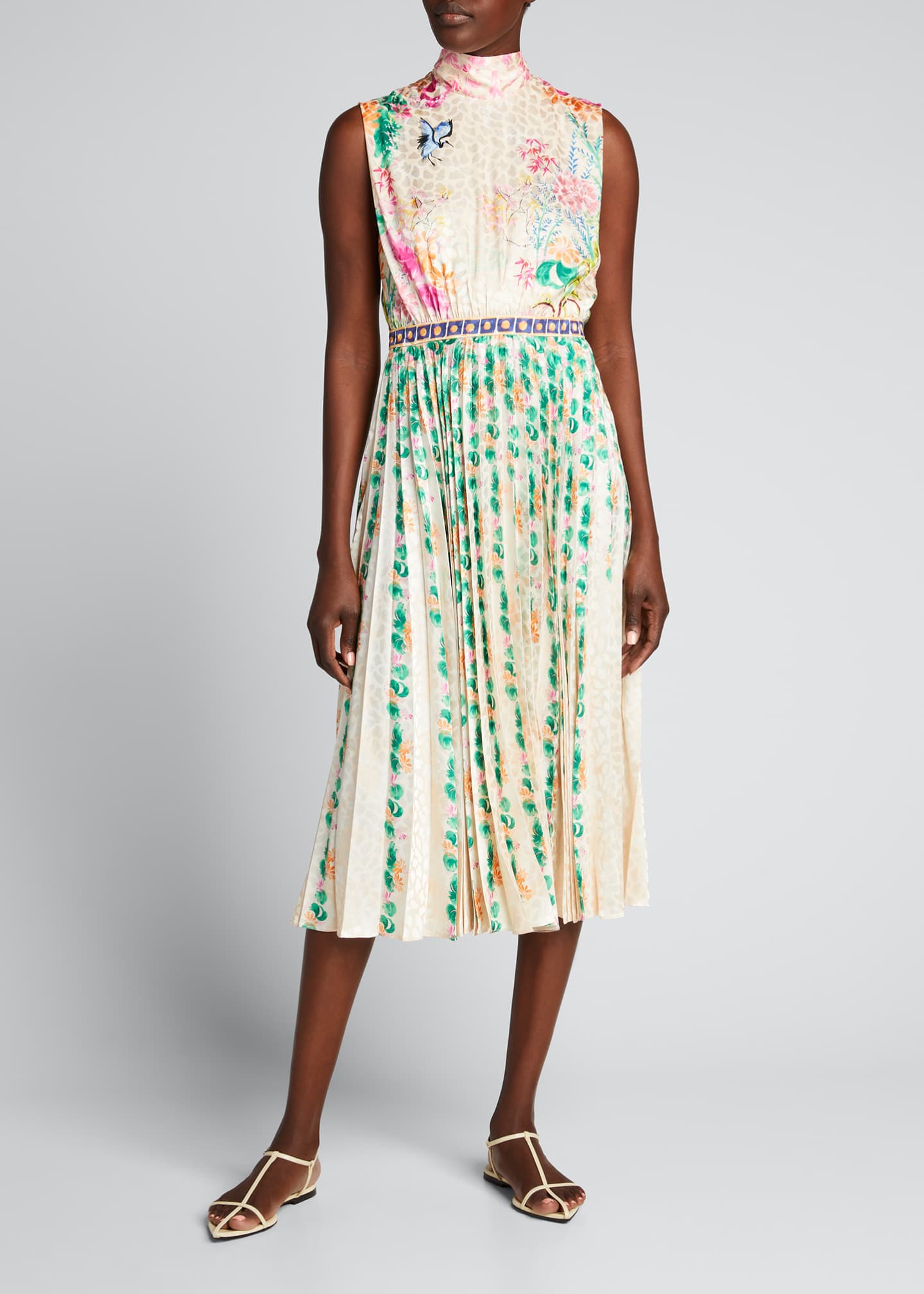 Saloni Fleur Midi Dress