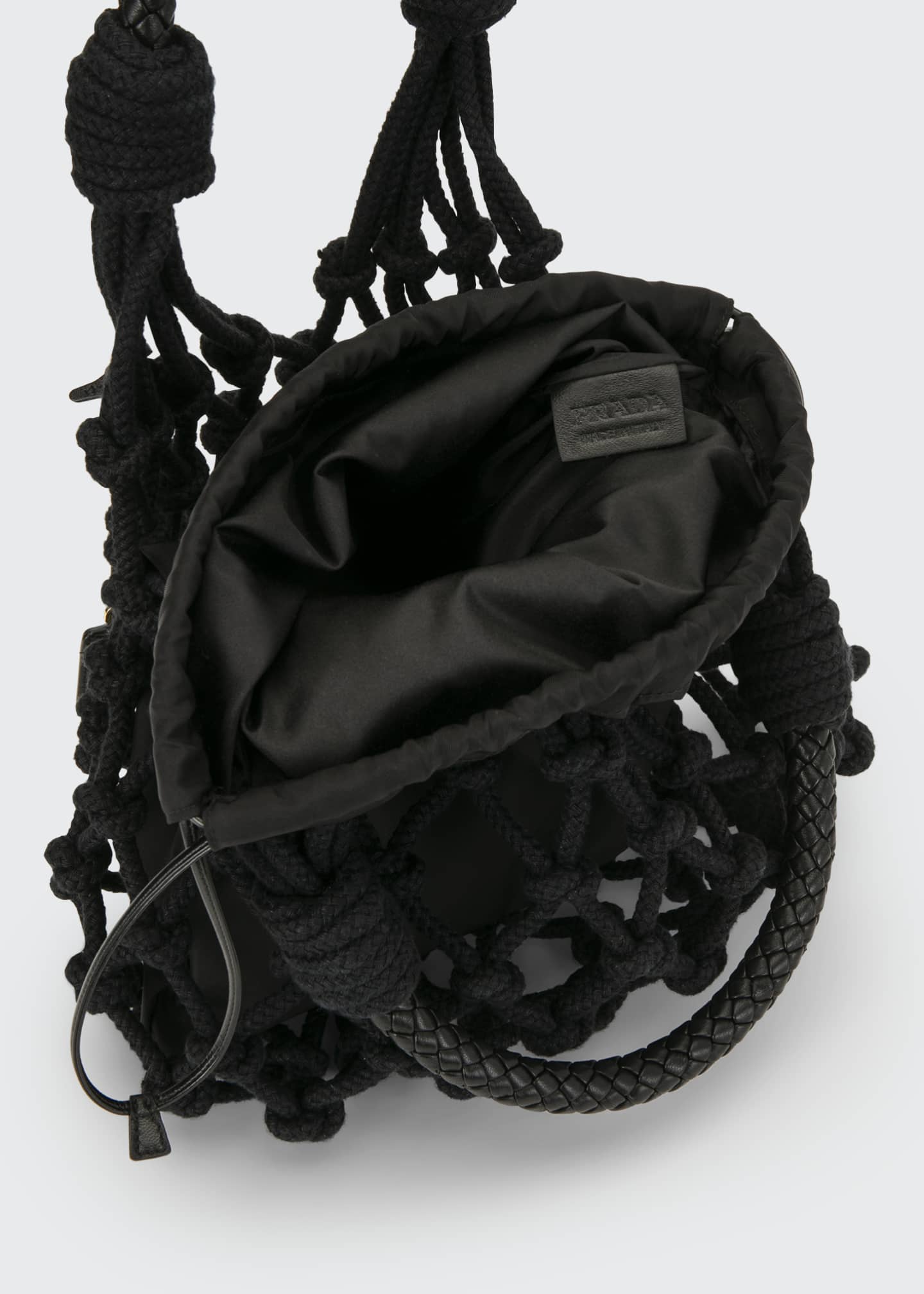 Prada Rete Corda Rope Net Top-Handle Bag - Bergdorf Goodman