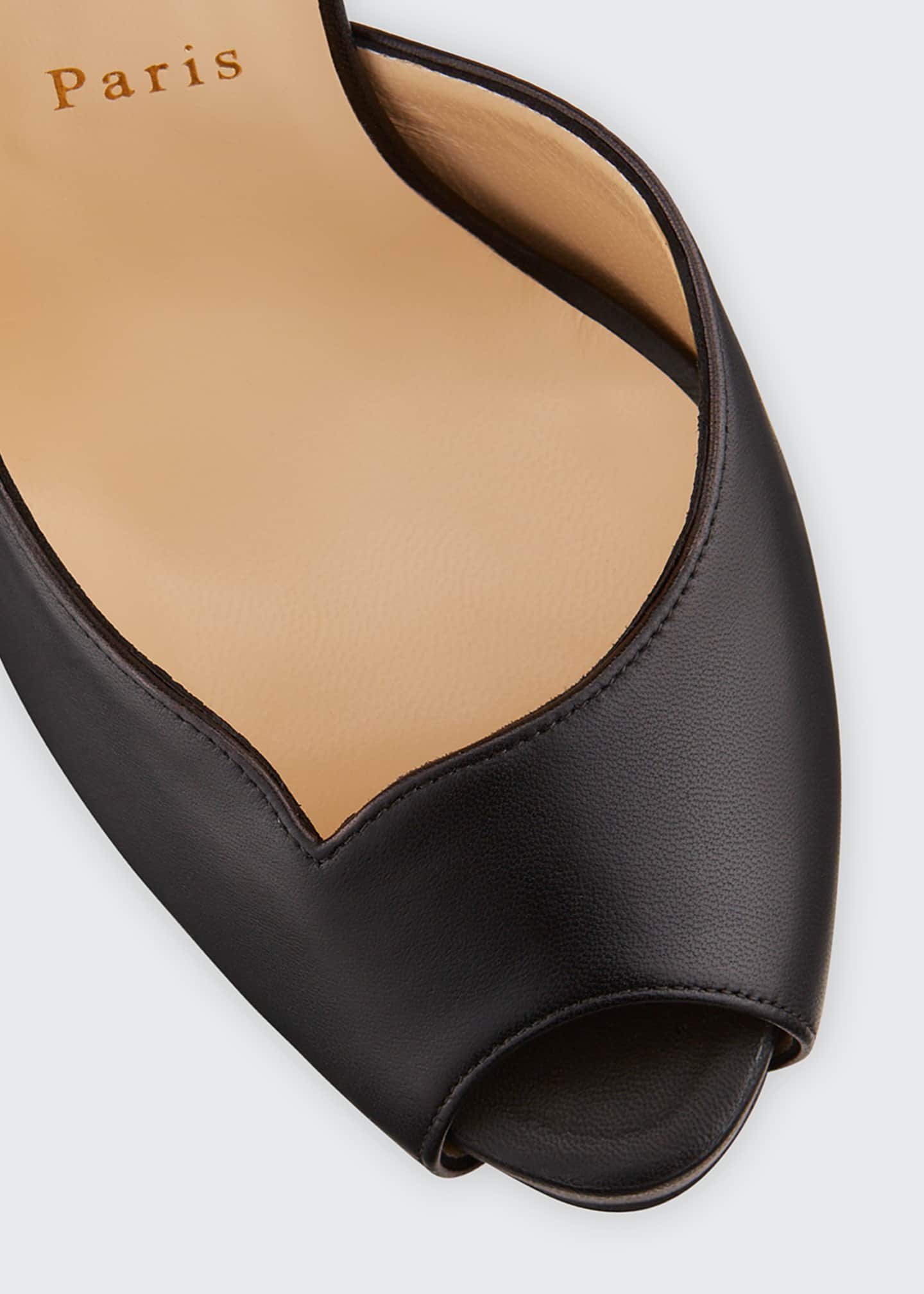 Christian Louboutin Round Chick Alta Red Sole Pumps - Bergdorf Goodman