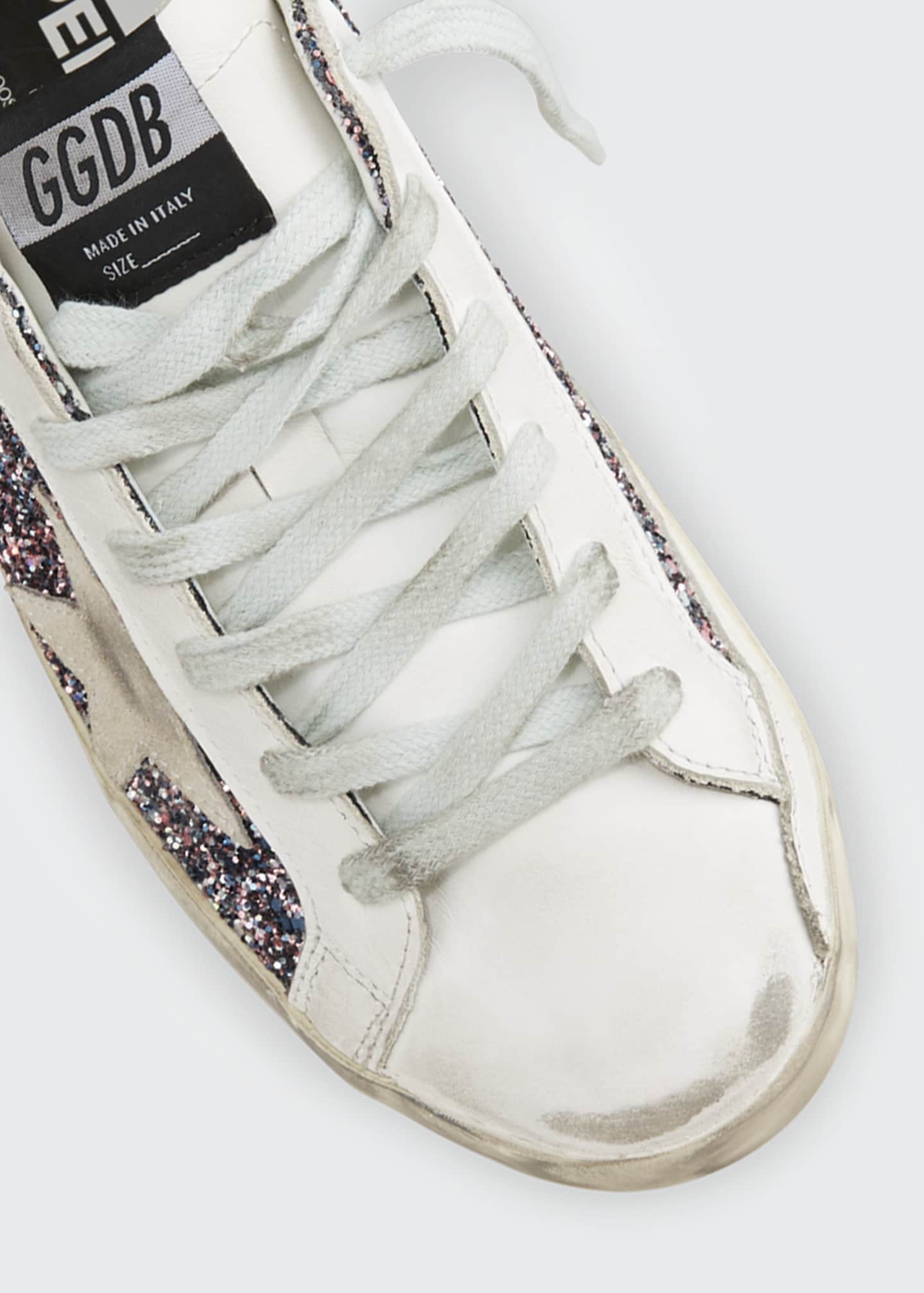 Golden Goose Superstar Glitter Low-Top Sneakers - Bergdorf Goodman