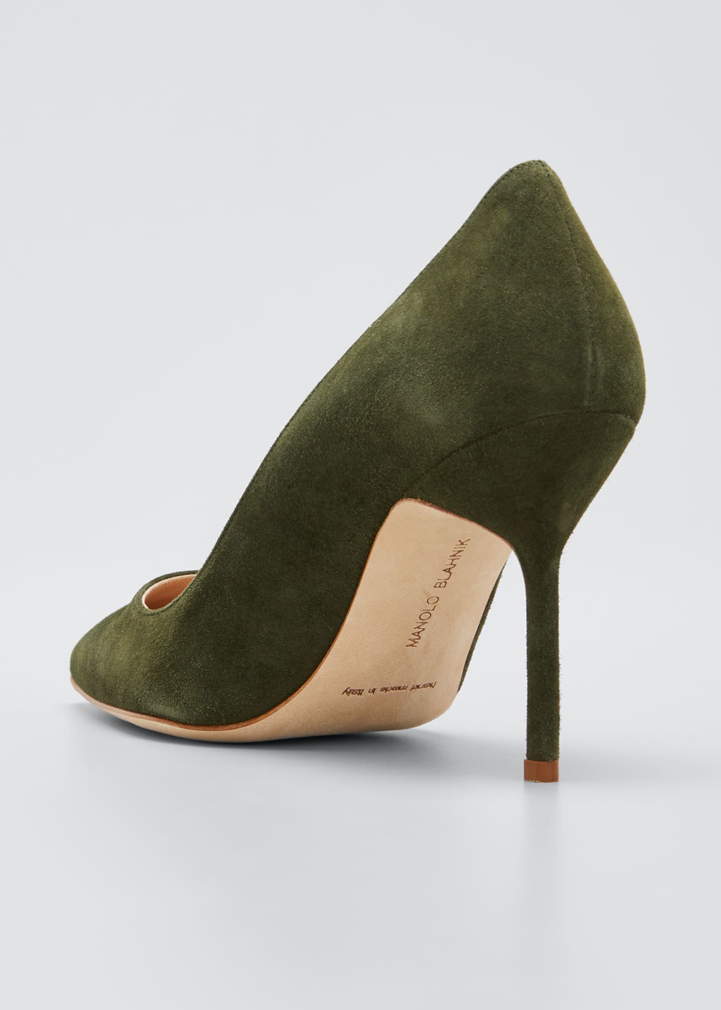 Manolo Blahnik BB 90mm Suede Stiletto Pumps - Bergdorf Goodman