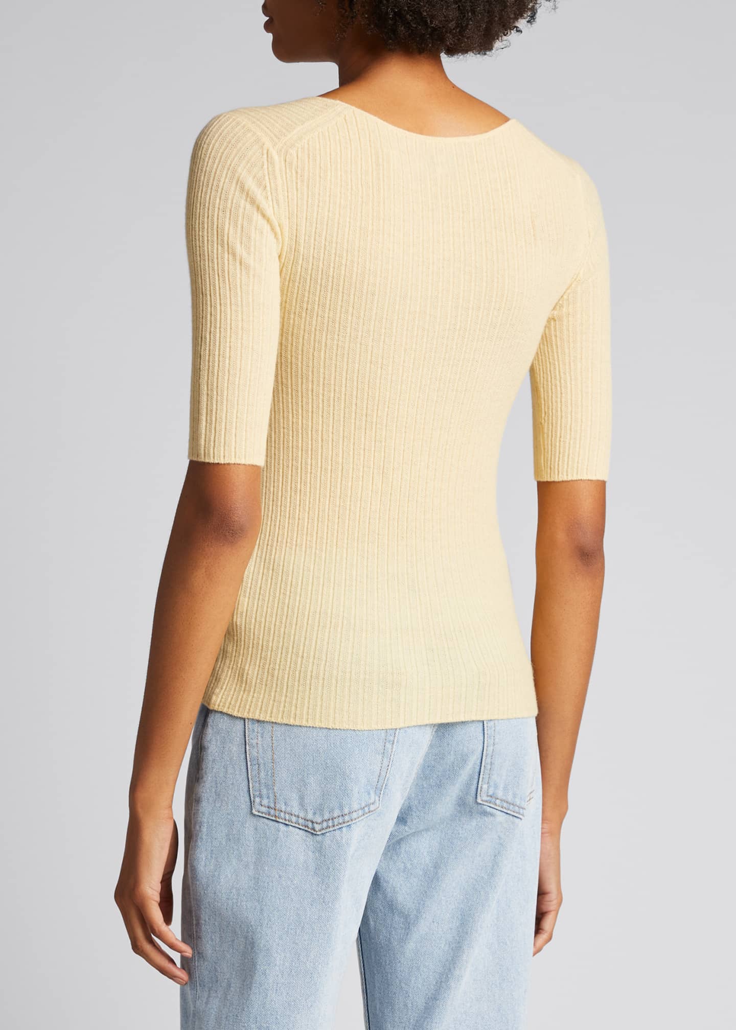 Vince Cashmere Henley Top - Bergdorf Goodman