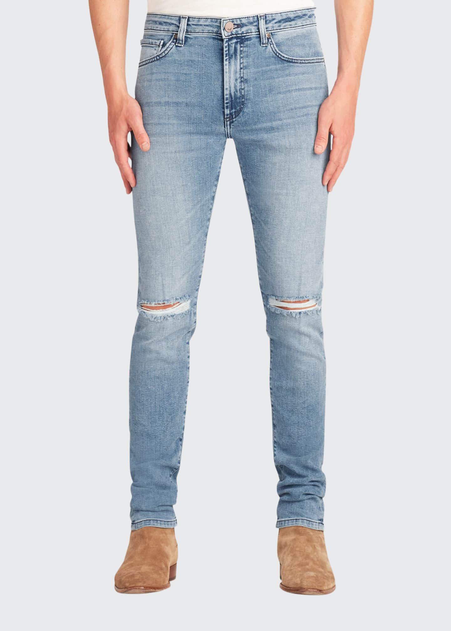 monfrere Men's Greyson Knee-Rip Skinny Jeans - Bergdorf Goodman