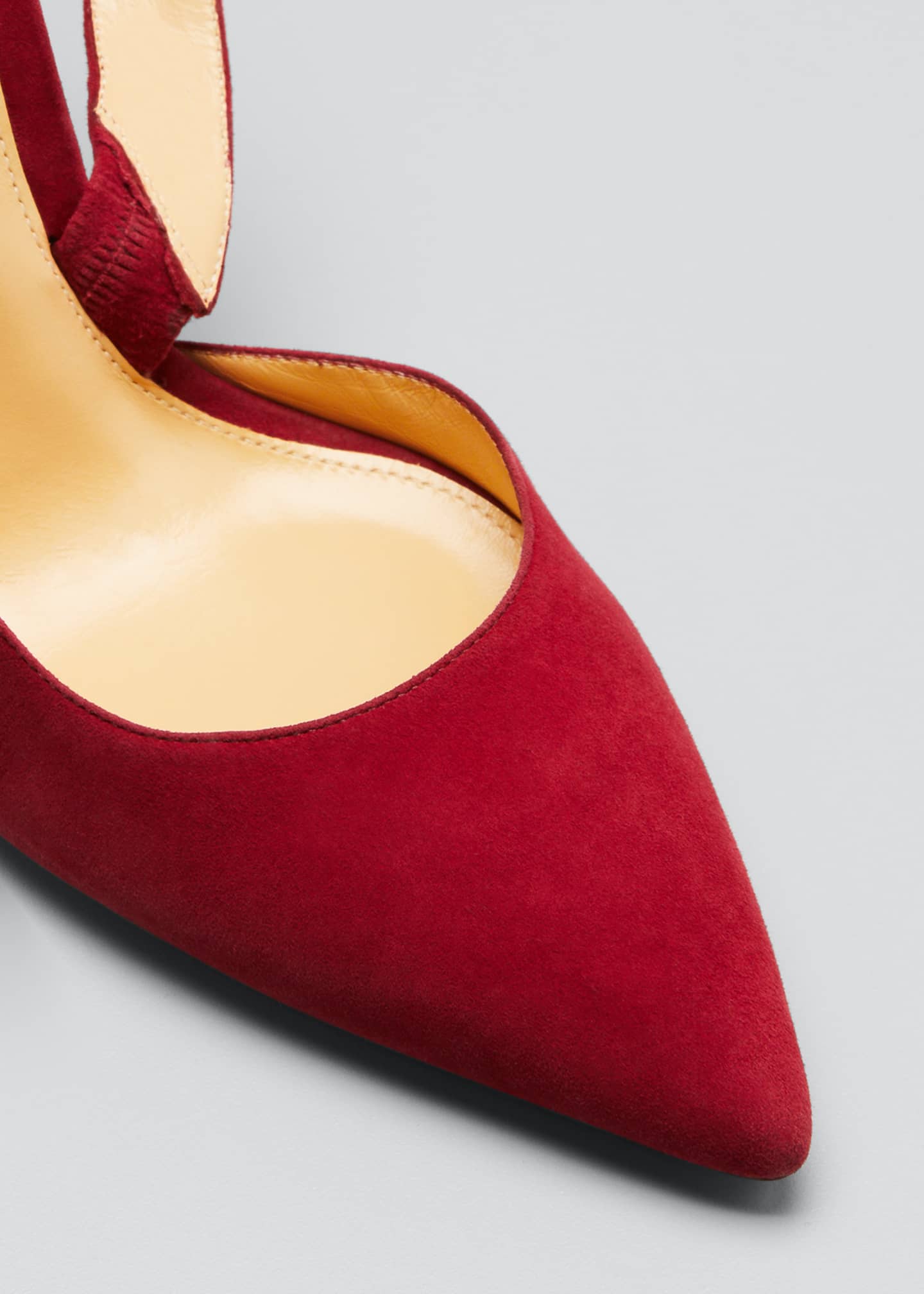 Alexandre Birman Clarita Knotted Slingback Suede Pumps - Bergdorf Goodman