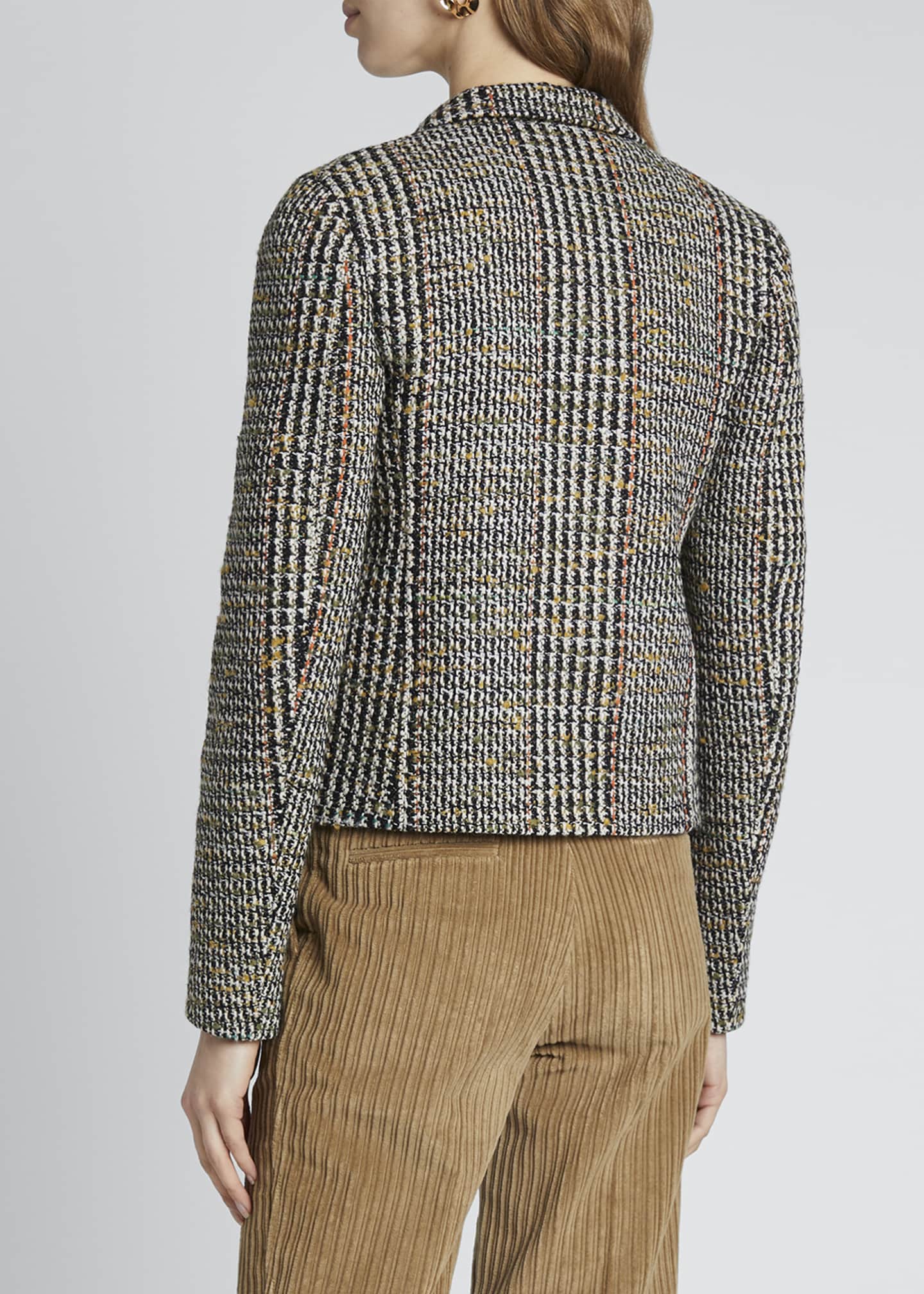 Victoria Beckham Cropped Tweed Jacket - Bergdorf Goodman