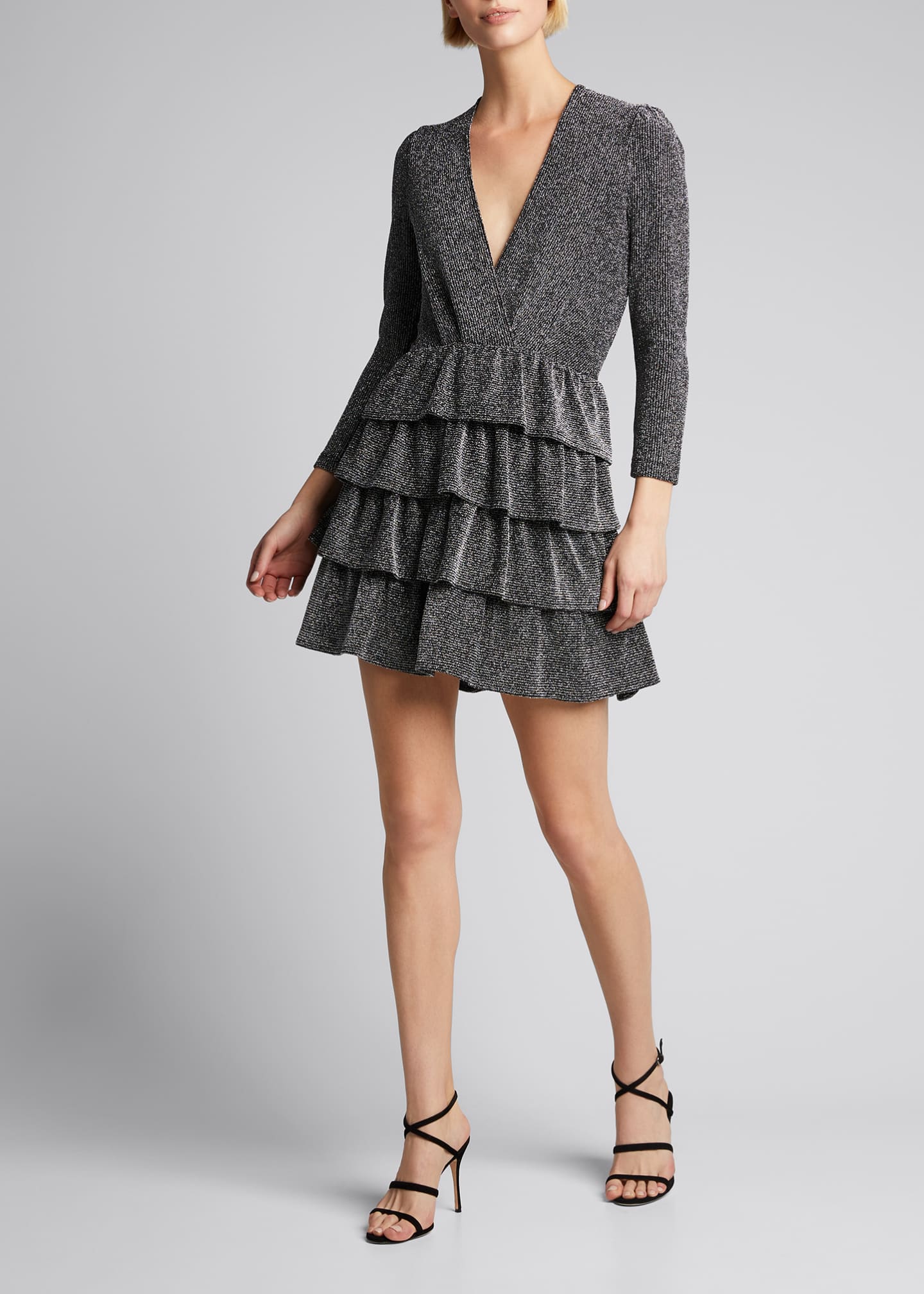 Iro Revert Long-Sleeve Tiered Ruffle Mini Dress - Bergdorf Goodman