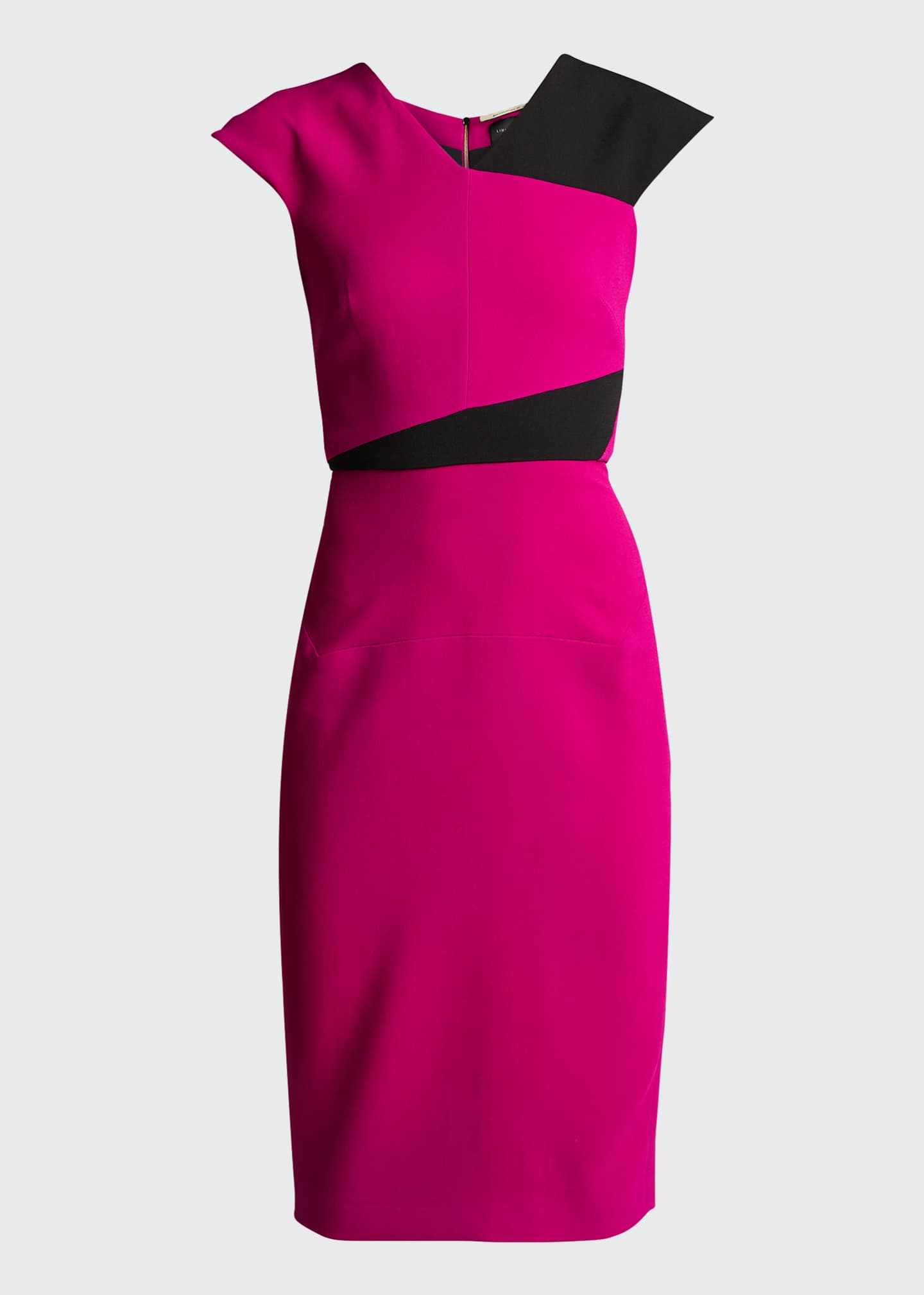 Roland Mouret Beadle Stretch Viscose Colorblock Dress - Bergdorf Goodman