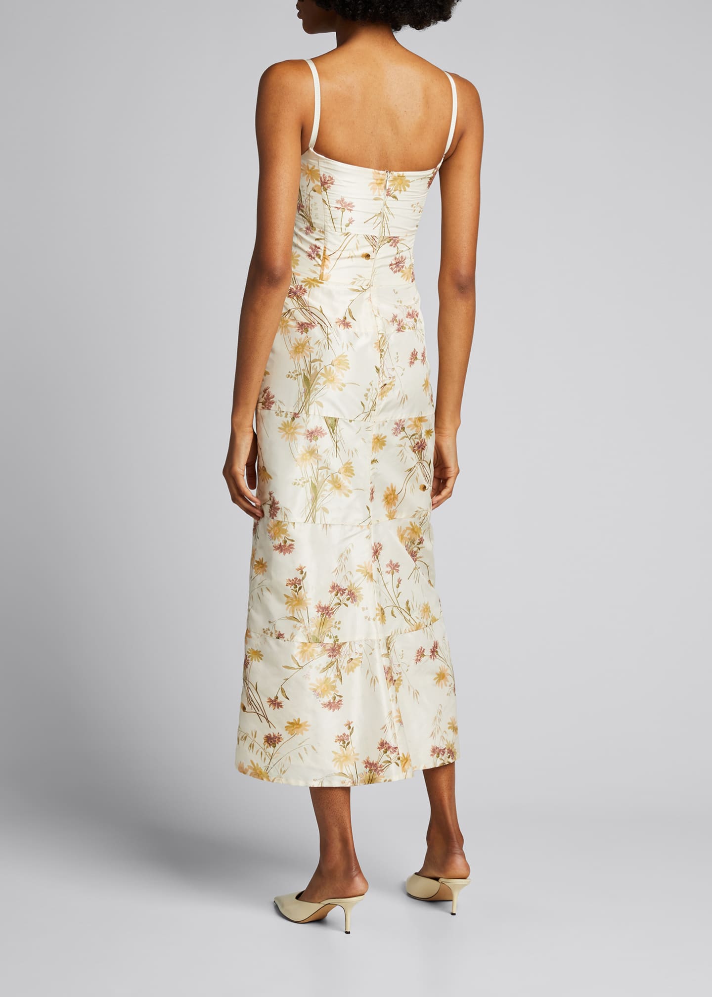 Brock Collection Floral Spaghetti Strap Dress - Bergdorf Goodman