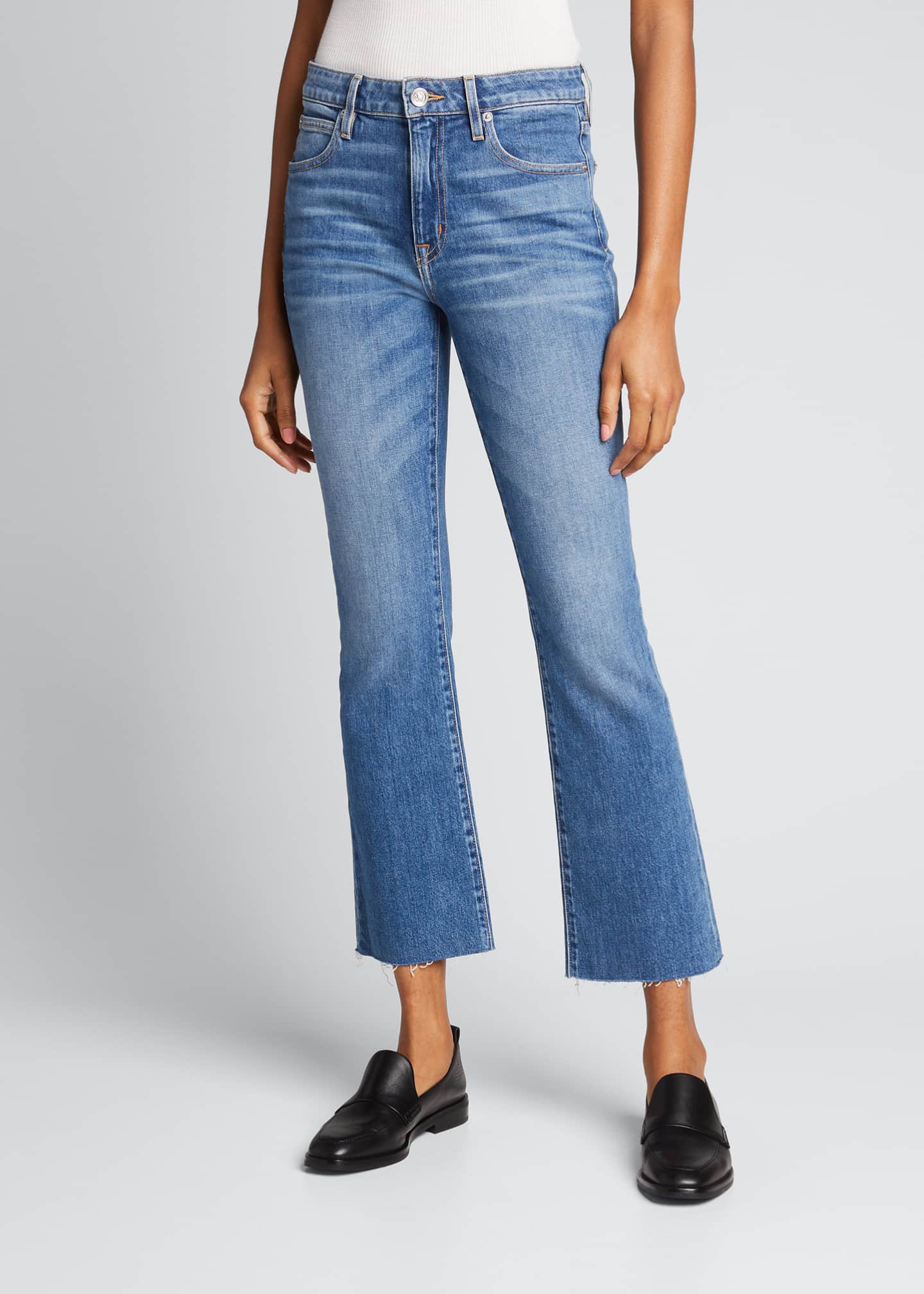 SLVRLAKE Sara Slim Cropped Boot-Cut Jeans - Bergdorf Goodman