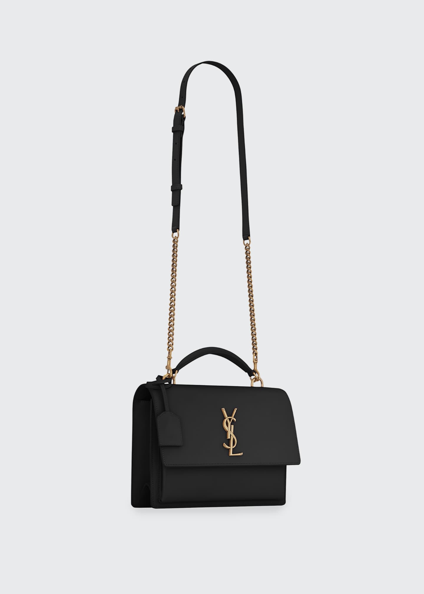 Saint Laurent Sunset Medium YSL Monogram Aspen Crossbody Bag - Bergdorf ...